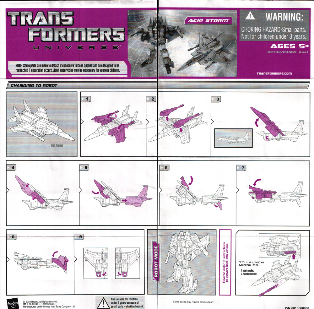 Deluxe Class Acid Storm (Transformers, Universe 2, Decepticon ...
