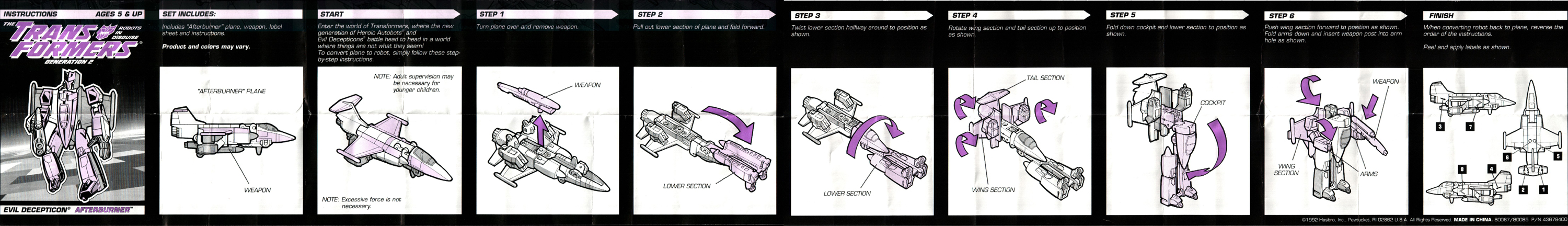 Skyscorchers Afterburner (Transformers, G2, Decepticon ...