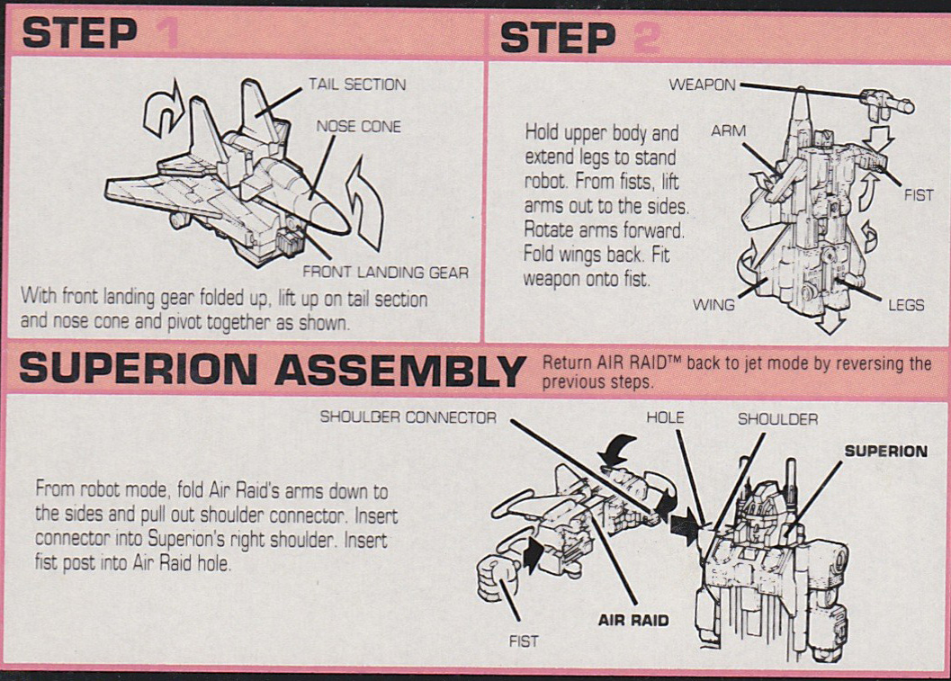 Aerialbots (Superion, G2) Air Raid (A2) (Transformers, G2, Autobot ...