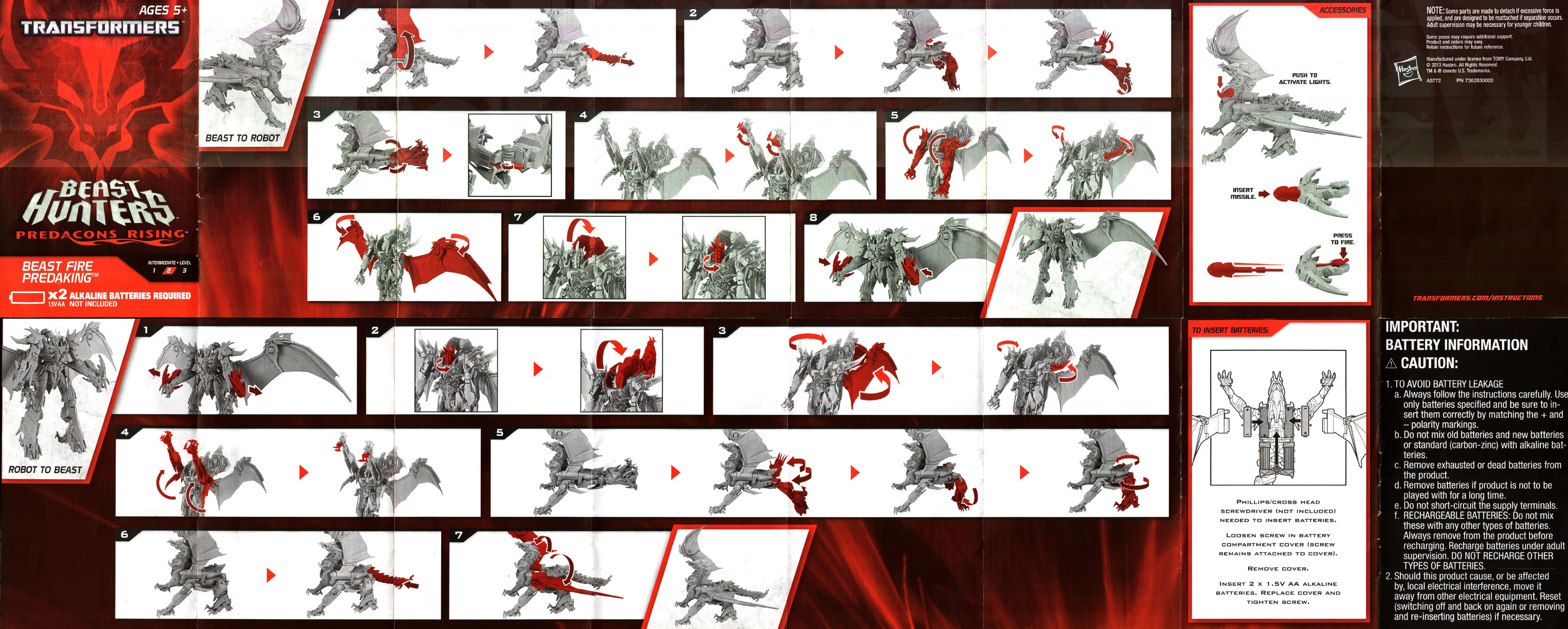 Ultimate Class Beast Fire Predaking (Transformers, Prime, Predacon ...