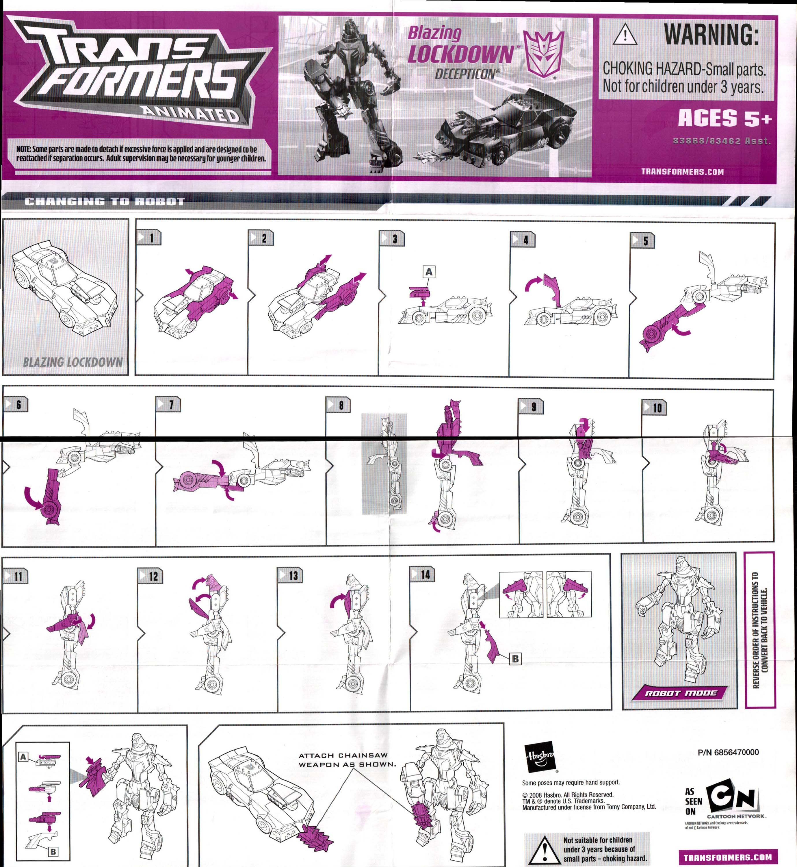 Deluxe Class Blazing Lockdown (Transformers, Animated, Decepticon ...