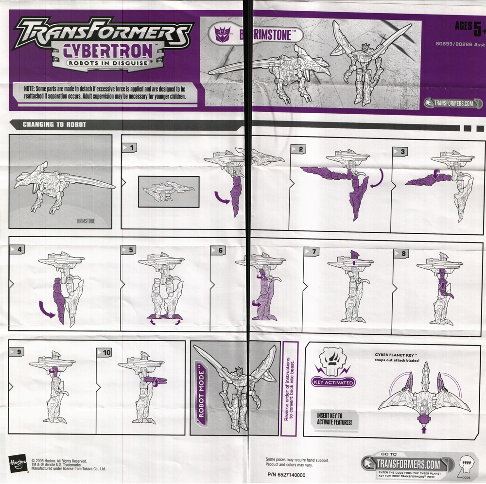 Deluxe Class Brimstone (d0h3) (Transformers, Cybertron, Decepticon ...