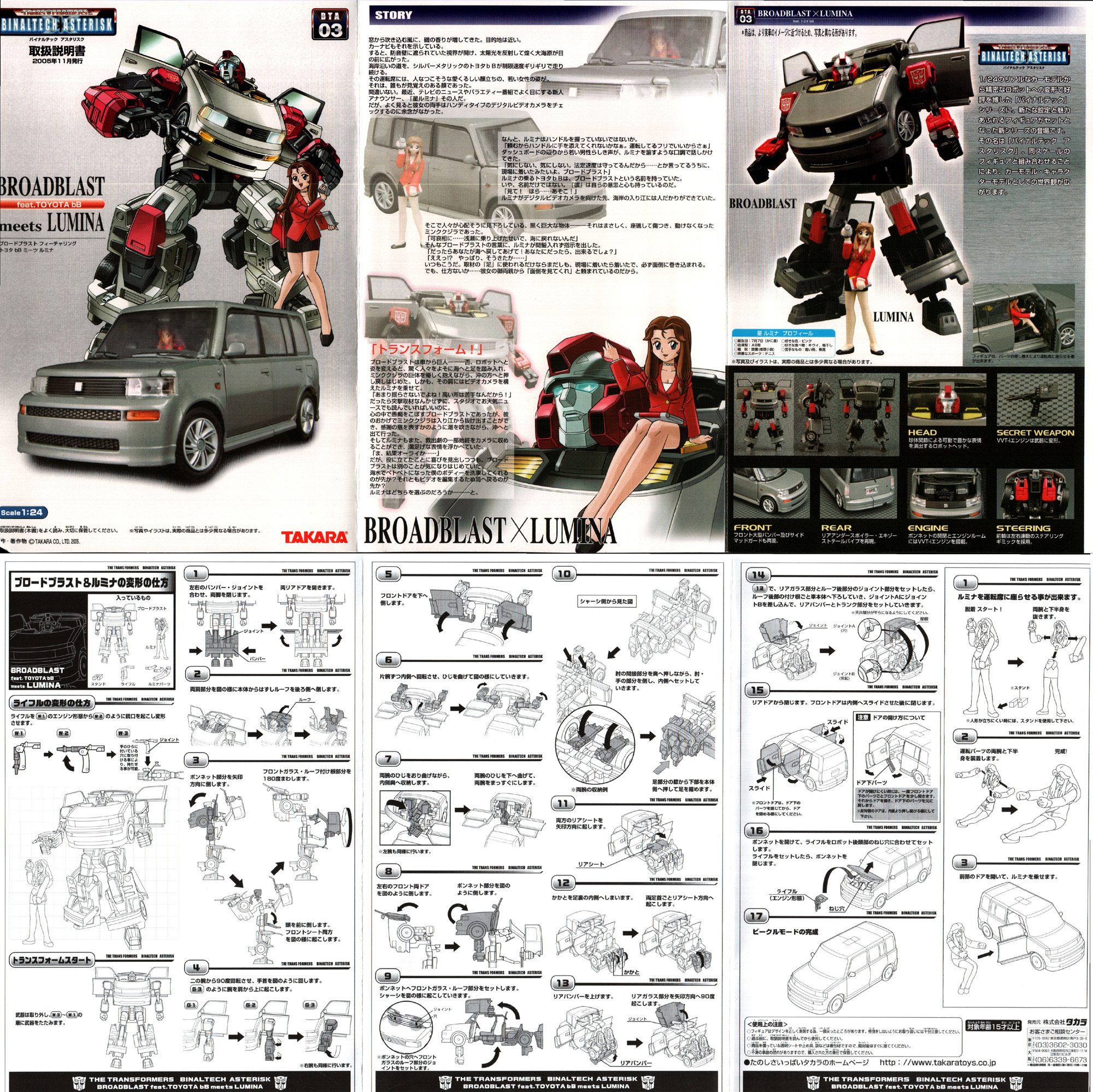 1:24 Scale (Asterisk) Broadblast meets Lumina (BTA-3) (Transformers ...