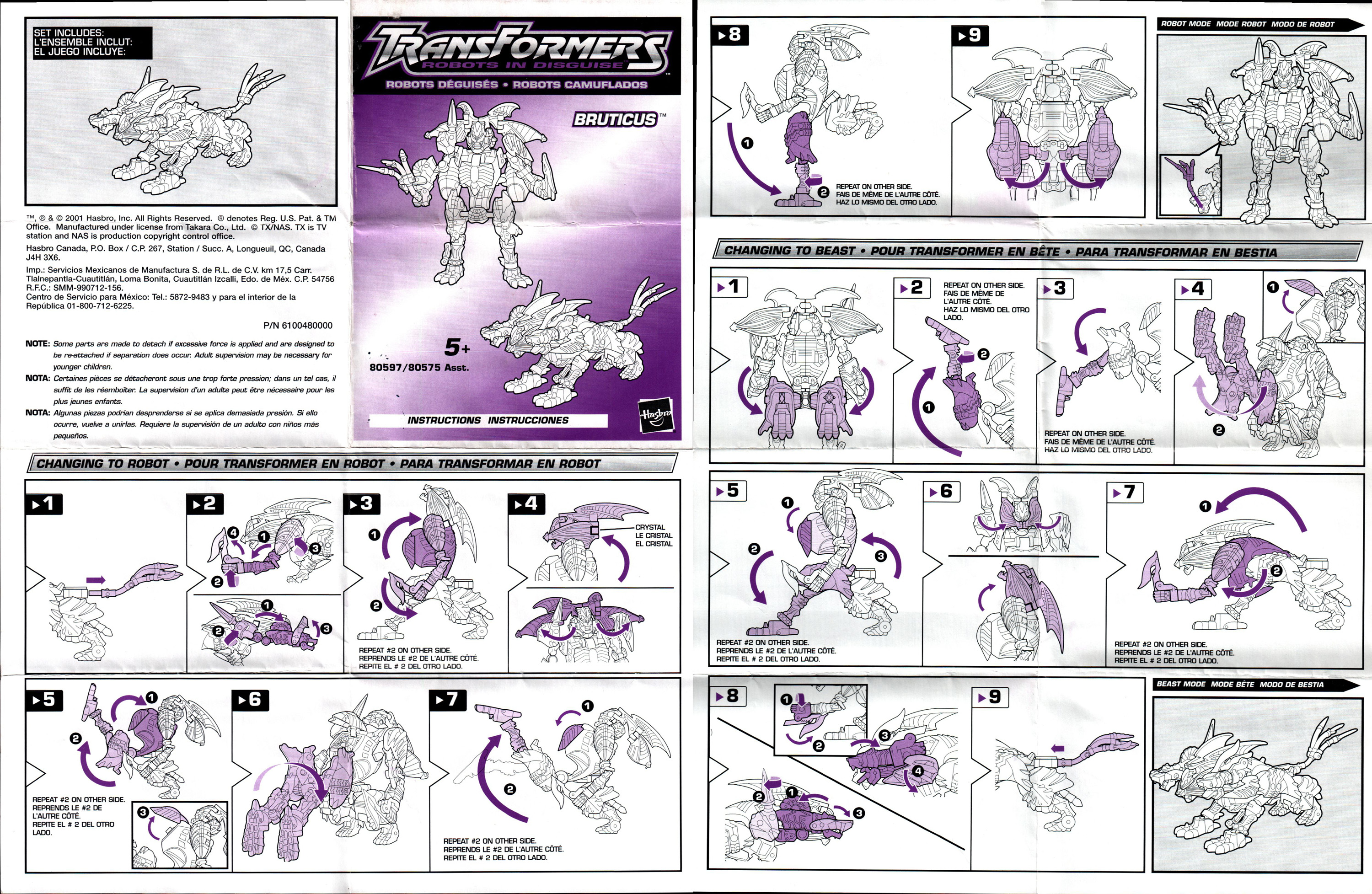 Deluxe Class Bruticus (Transformers, Robots in Disguise (RID), Predacon ...