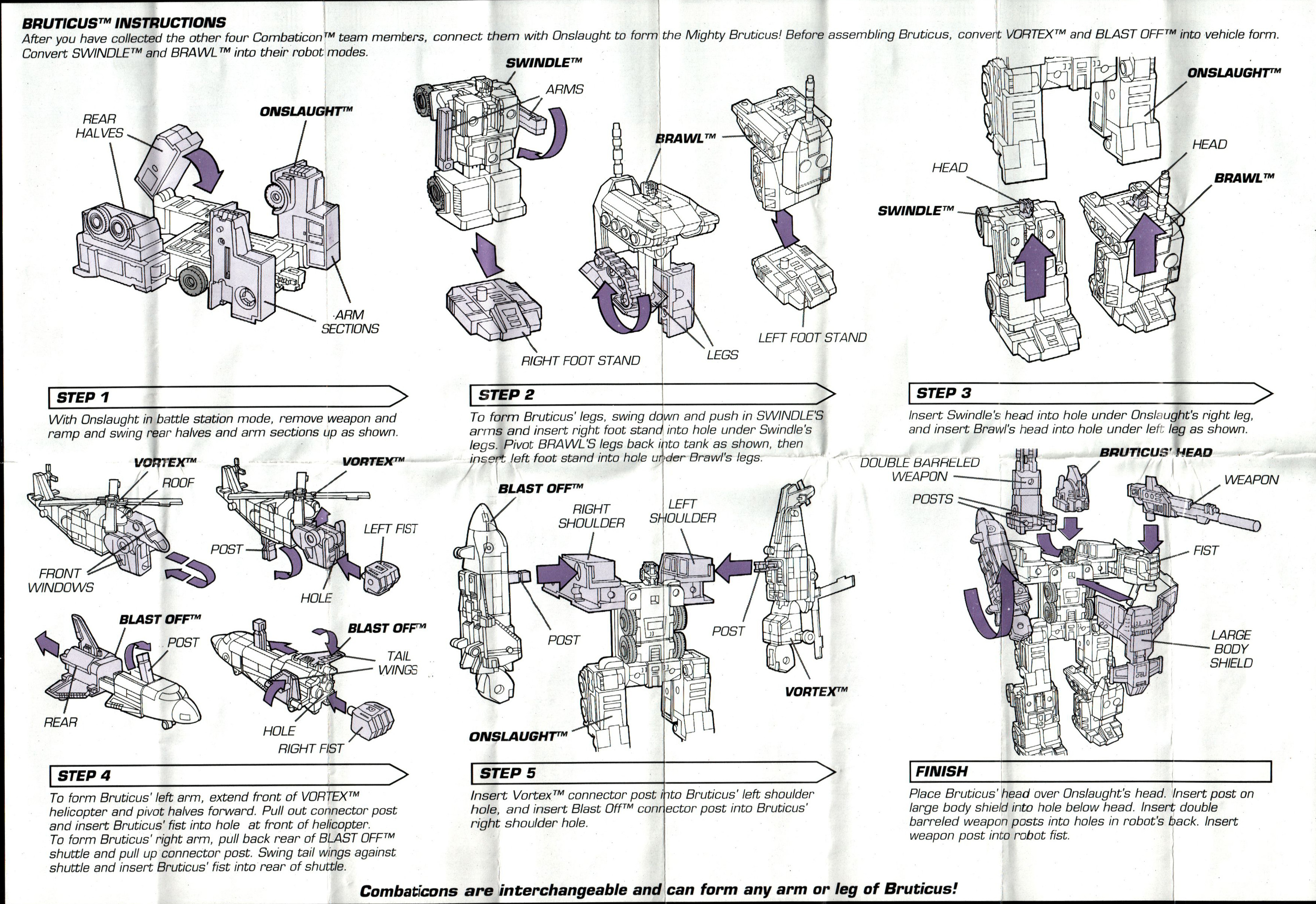 Combaticons (Bruticus, G2) Bruticus (Transformers, G2, Decepticon ...