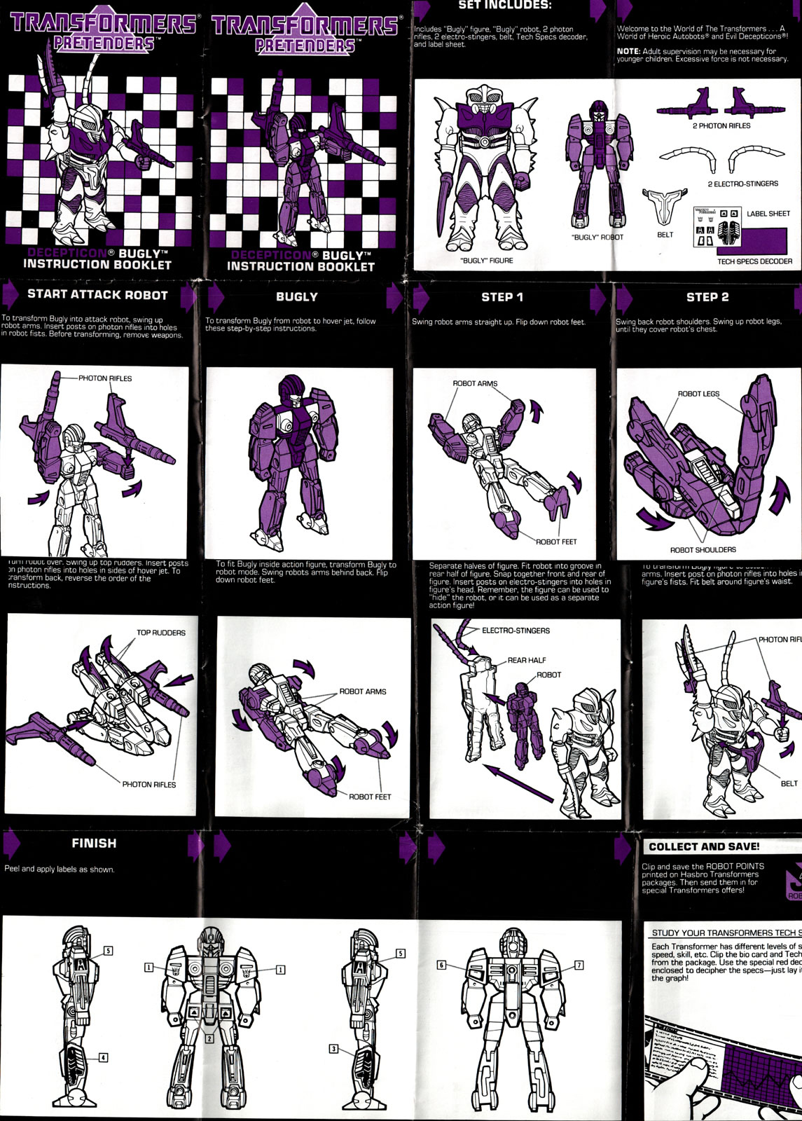 Pretenders Bugly (Transformers, G1, Decepticon) | Transformerland.com ...
