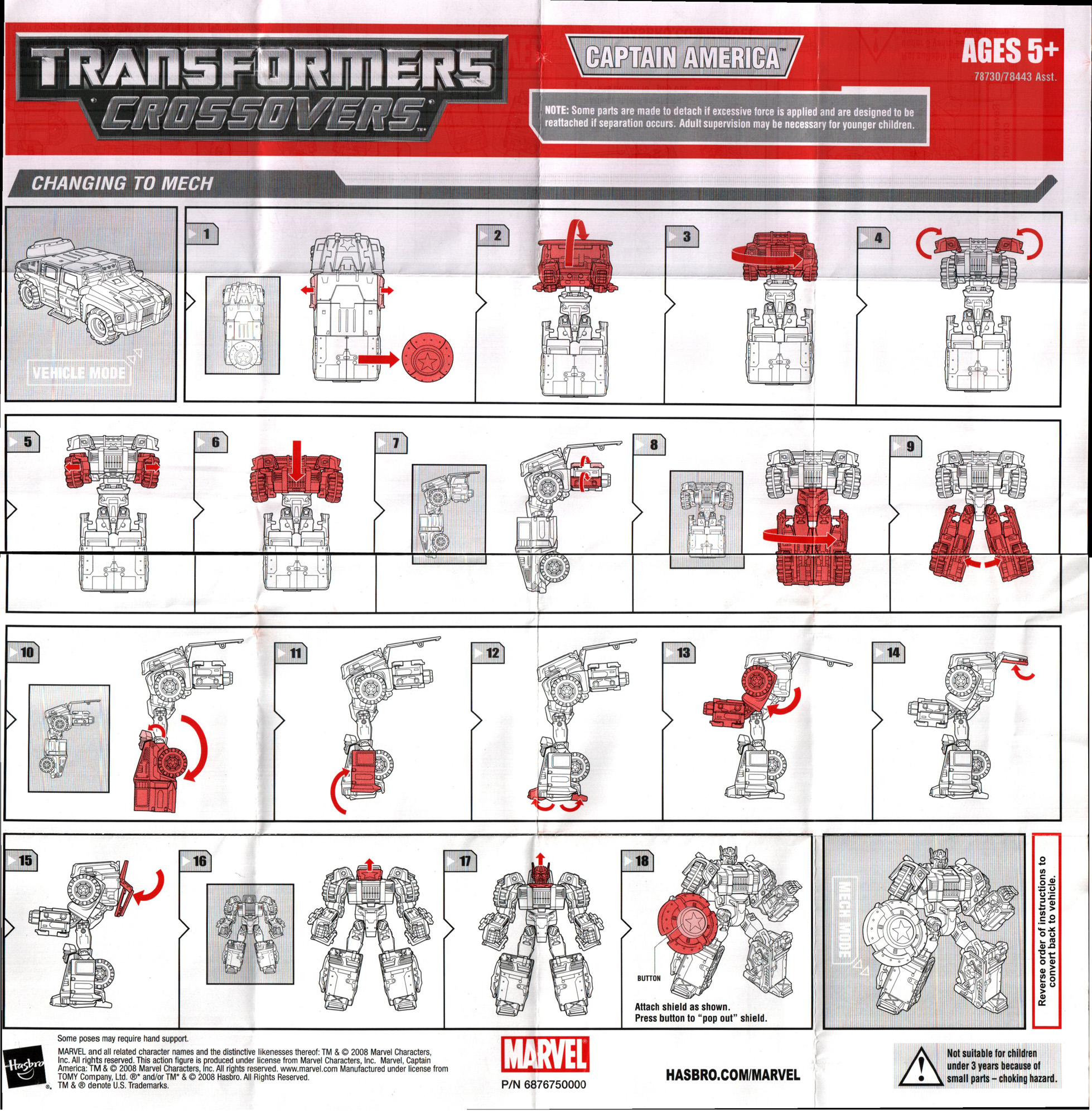 Marvel Captain America (Transformers, Crossovers, Hero ...