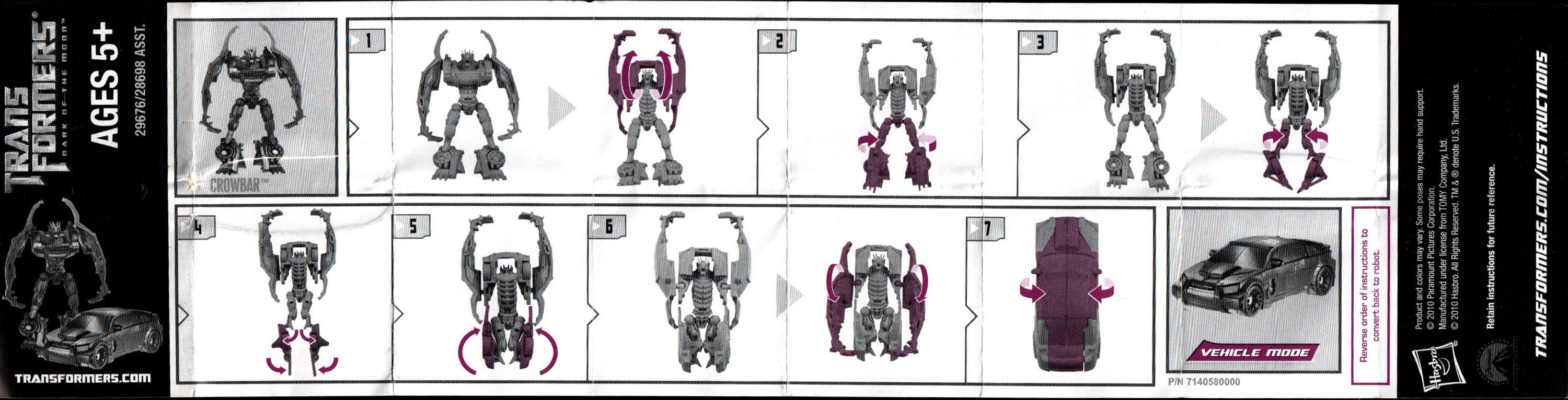 Cyberverse Legion Class Crowbar (Transformers, Movie - Dark of the Moon ...