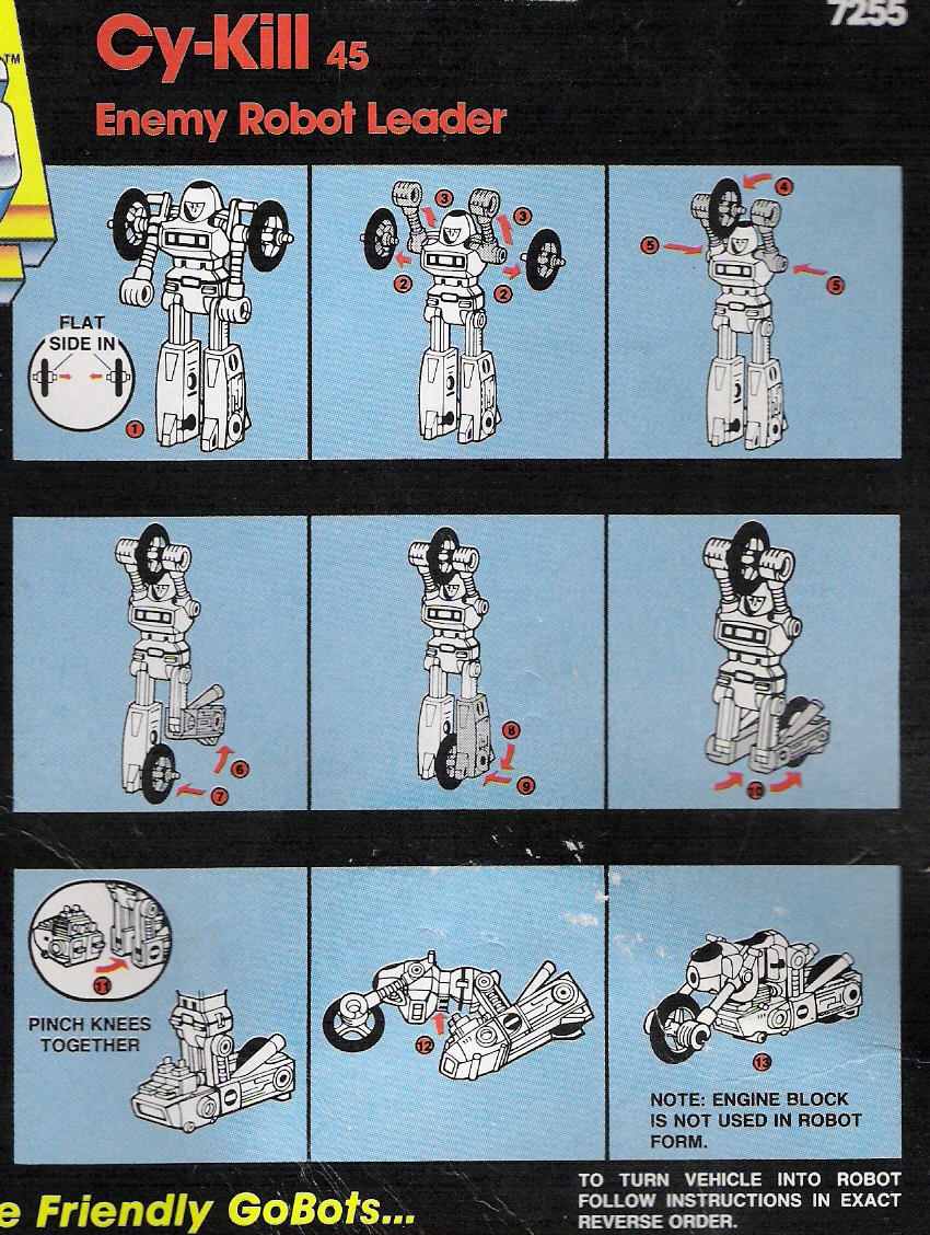 Regular Cy-Kill (black) (45) (GoBots, Tonka GoBots, Renegade ...