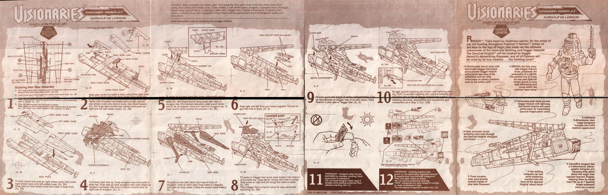 Vehicle and Driver Sets Dagger Assault Vehicle and Reekon (Visionaries ...