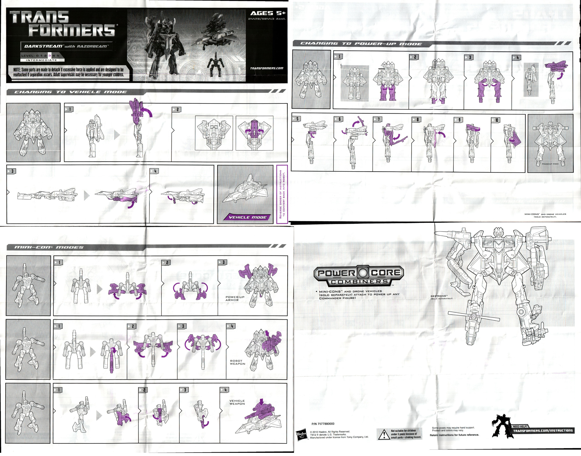Commander 2-packs Darkstream with Razorbeam (Transformers, Power Core ...