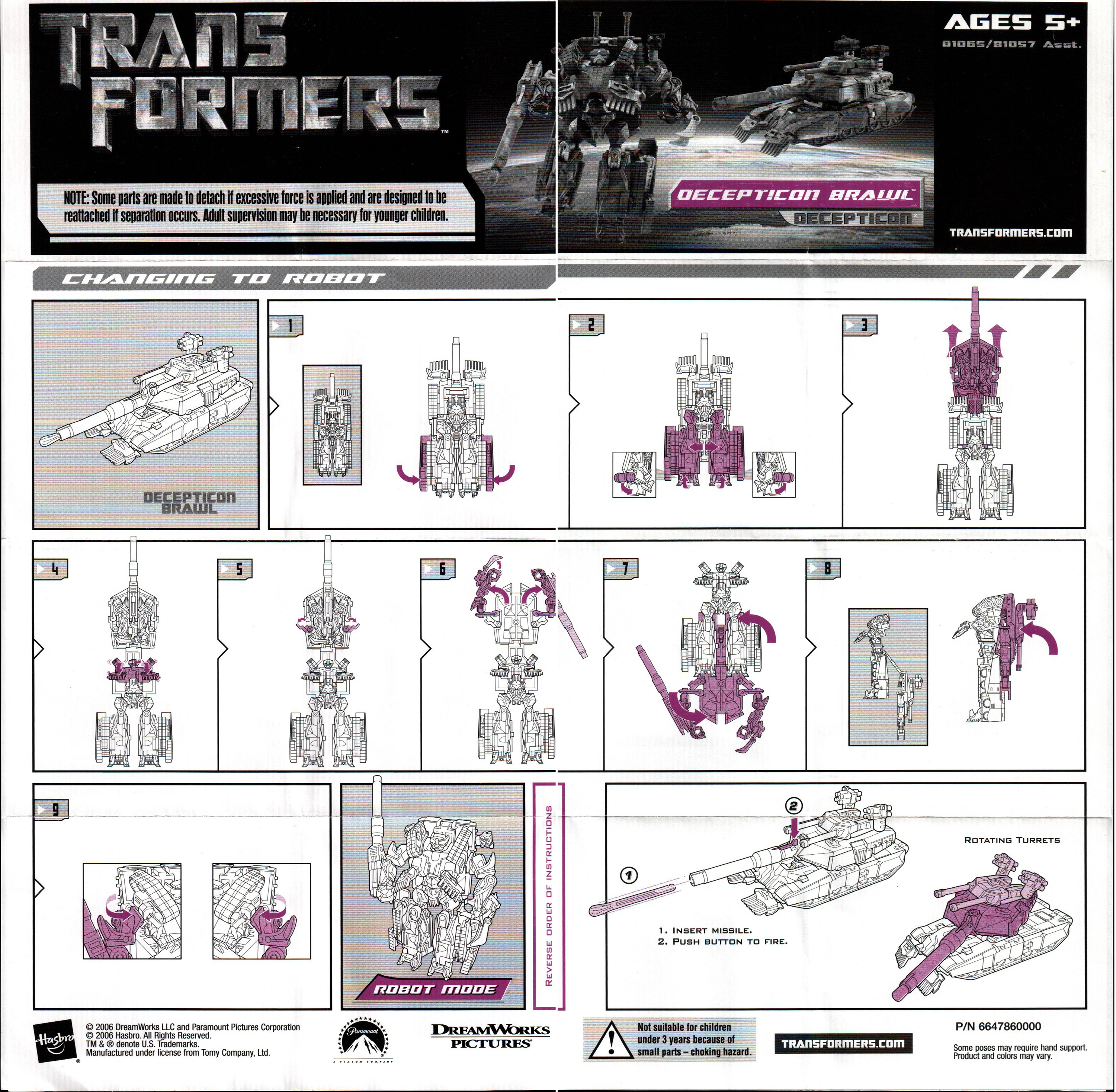 Deluxe Class Decepticon Brawl (Transformers, Movie, Decepticon ...