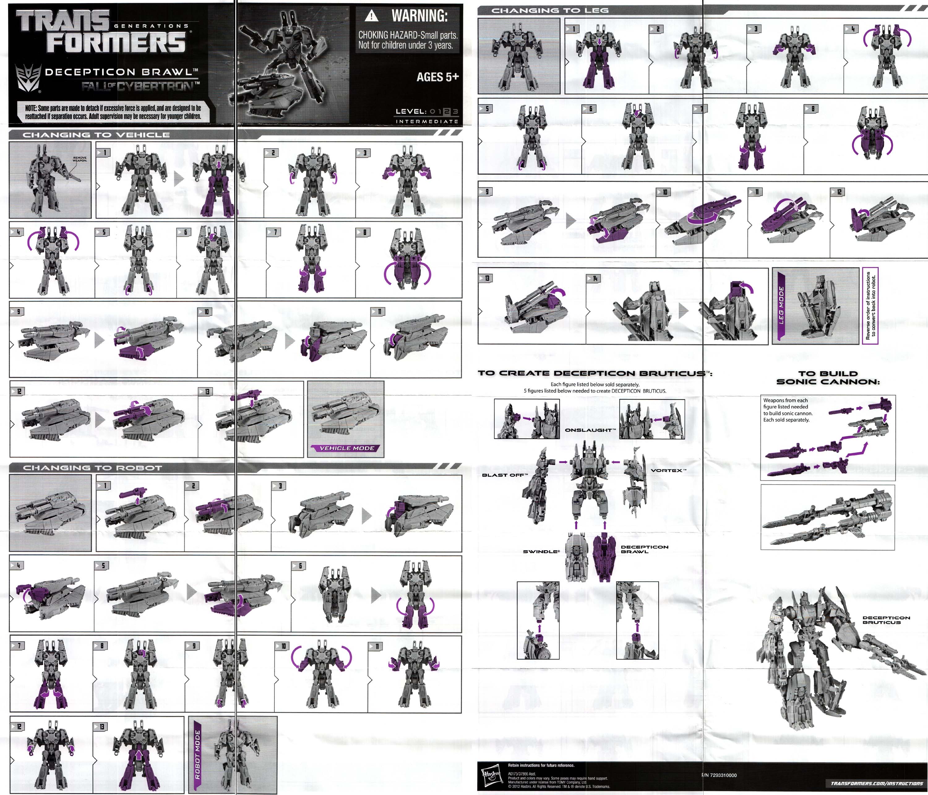 Combaticons (Bruticus, Generations) Decepticon Brawl (Transformers ...