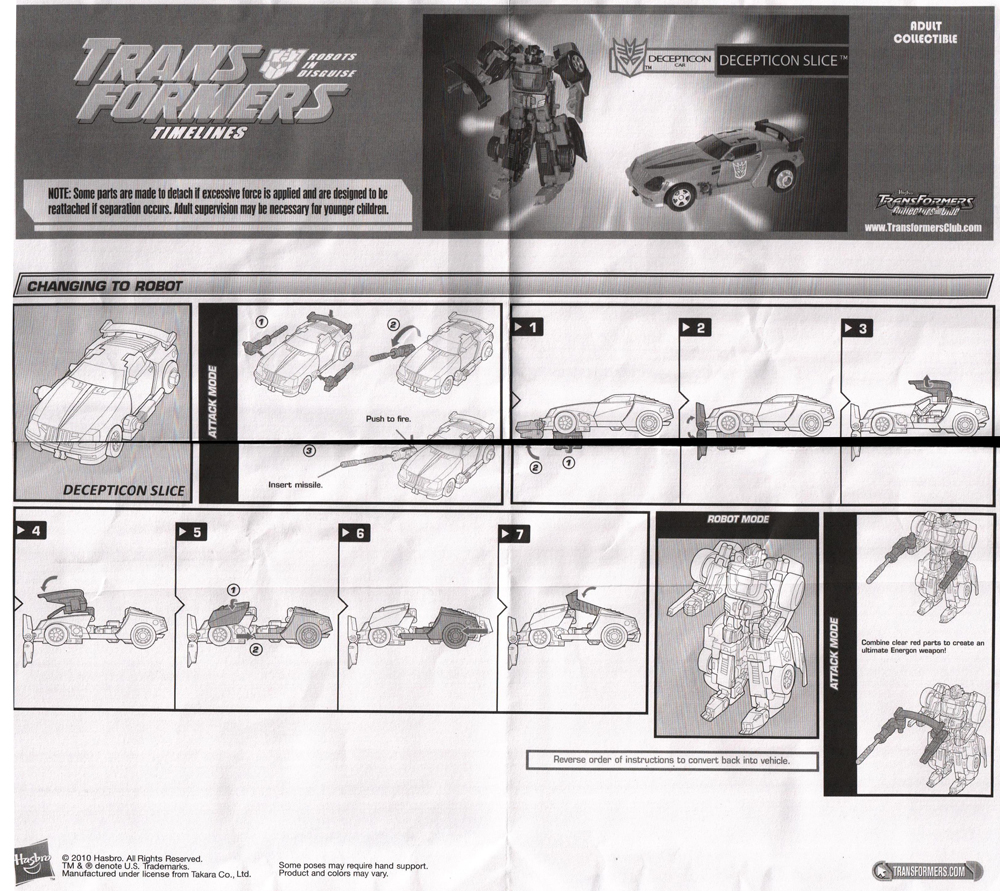 Attendee Bonus Decepticon Slice (Transformers, BotCon / OTFCC ...
