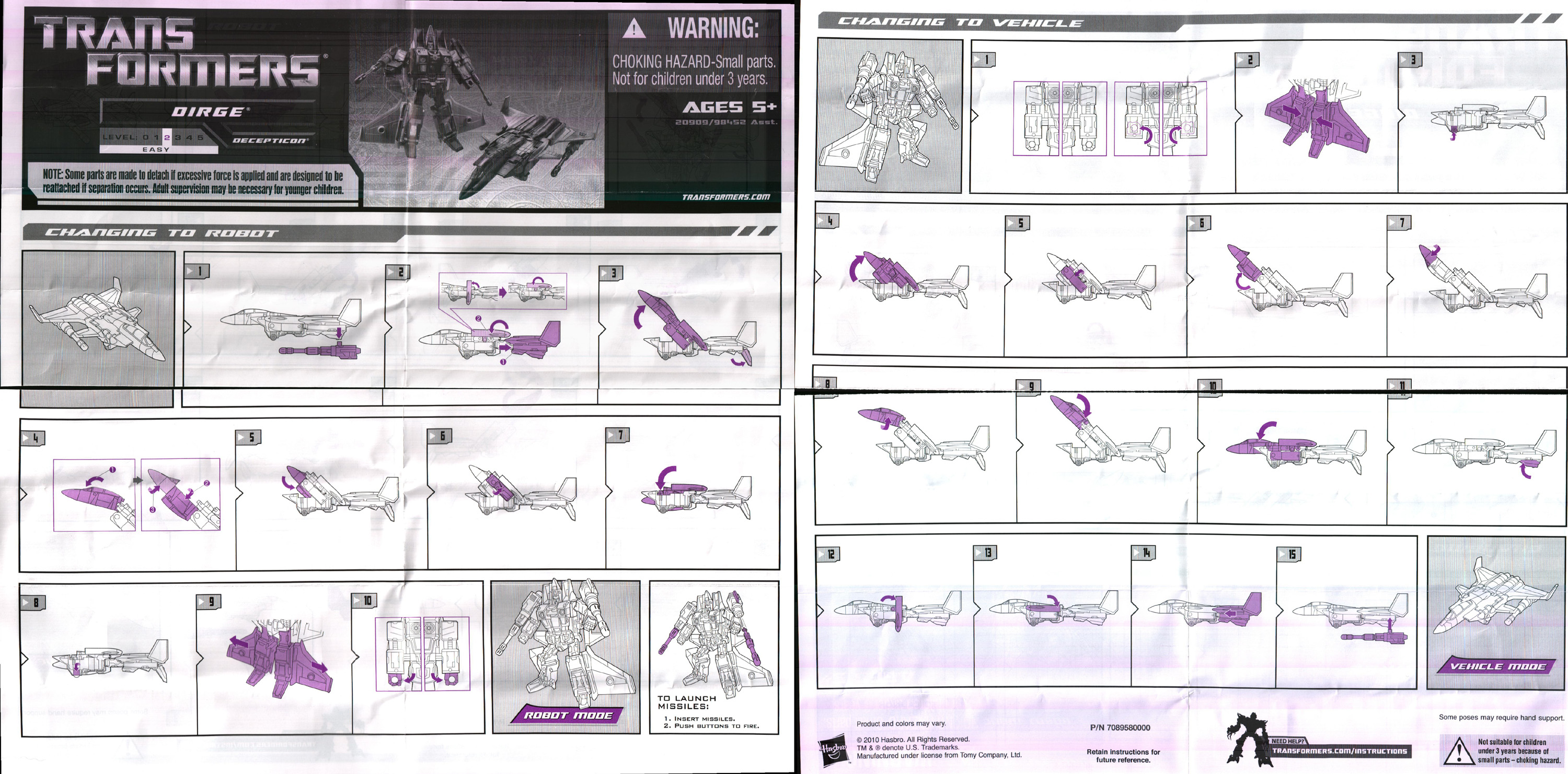 Deluxe Class Dirge (Transformers, Generations, Decepticon ...