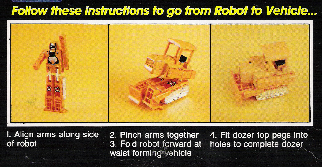 Regular Dozer (11) (GoBots, Tonka GoBots, Guardian) | Transformerland.com - Collector's Guide ...