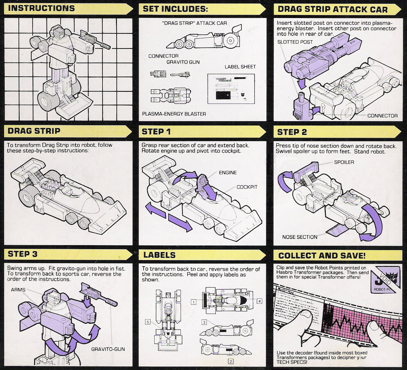 Stunticons (Menasor) Drag Strip (S4) (Transformers, G1, Decepticon ...