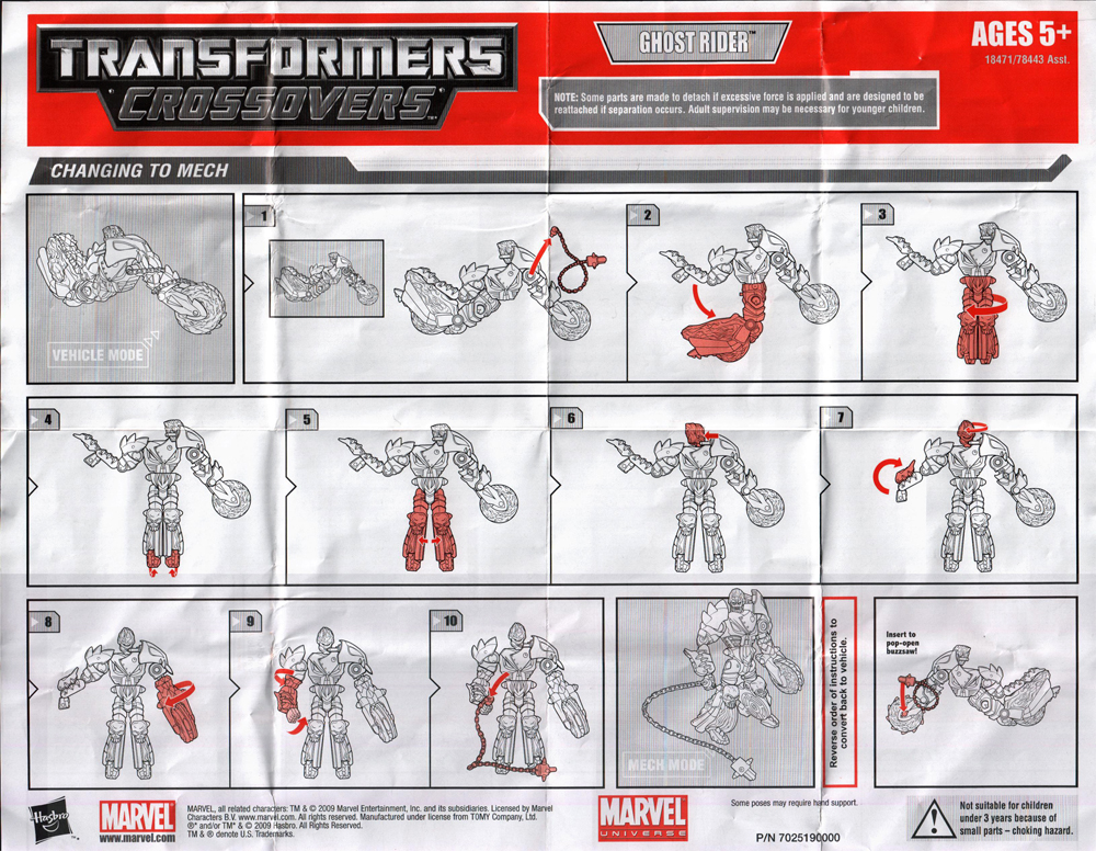 Marvel Ghost Rider (Transformers, Crossovers, Good) | Transformerland ...