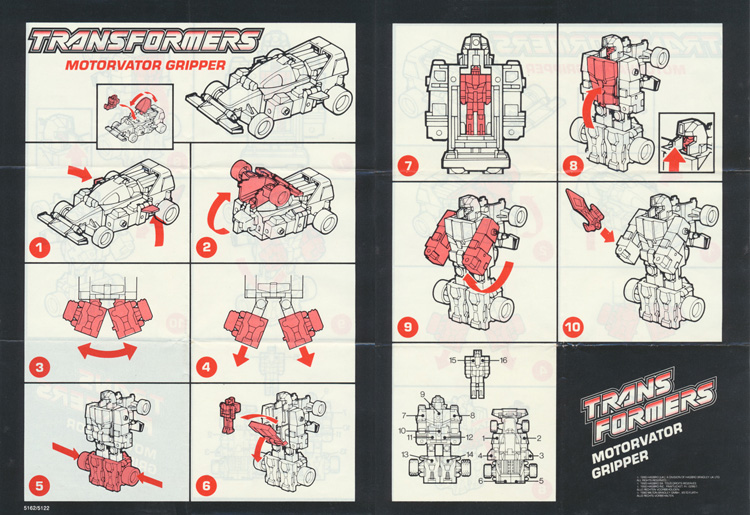 Motorvators Gripper (Transformers, G1 (Europe), Autobot ...