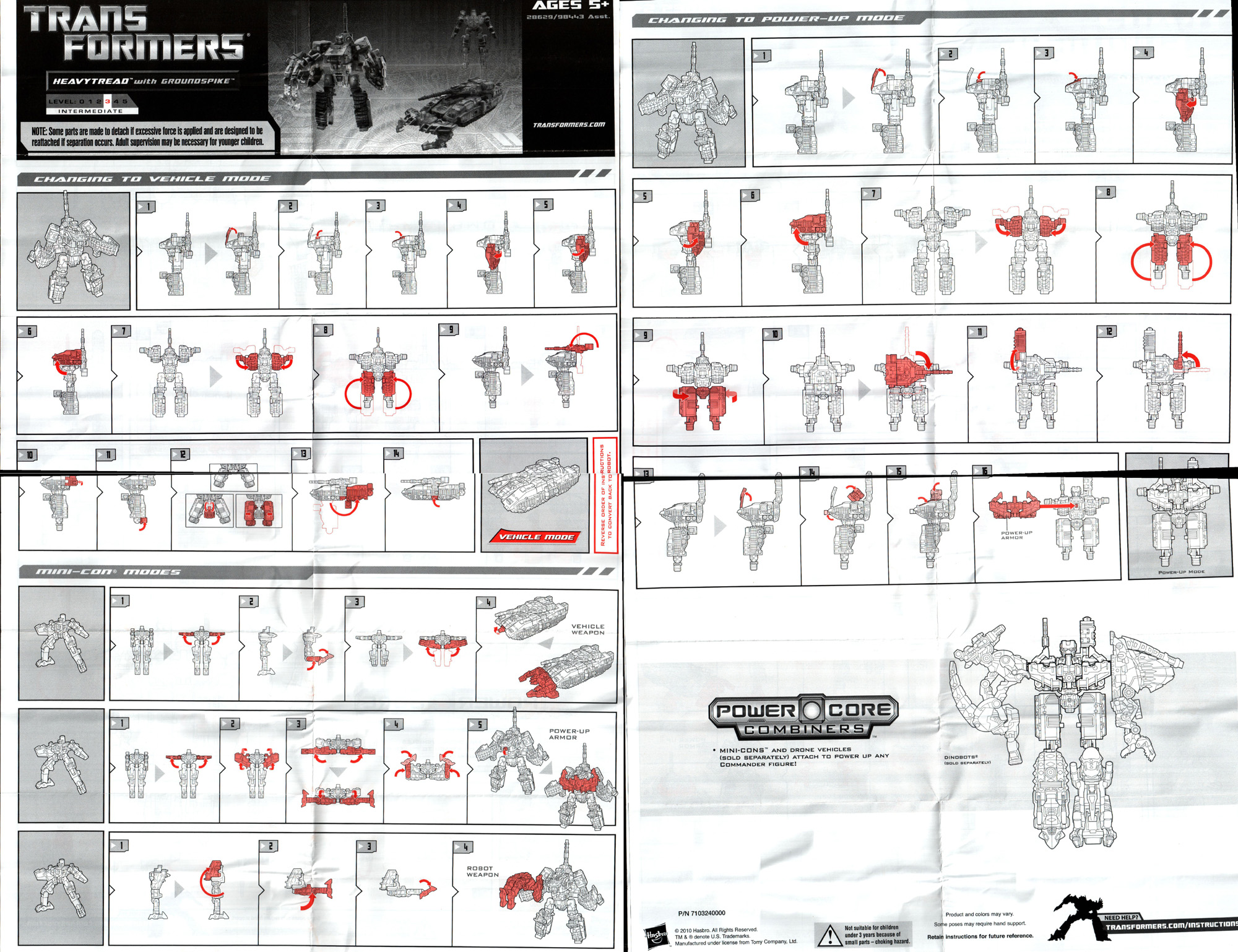 Commander 2-packs Heavytread with Groundspike (Transformers, Power Core ...