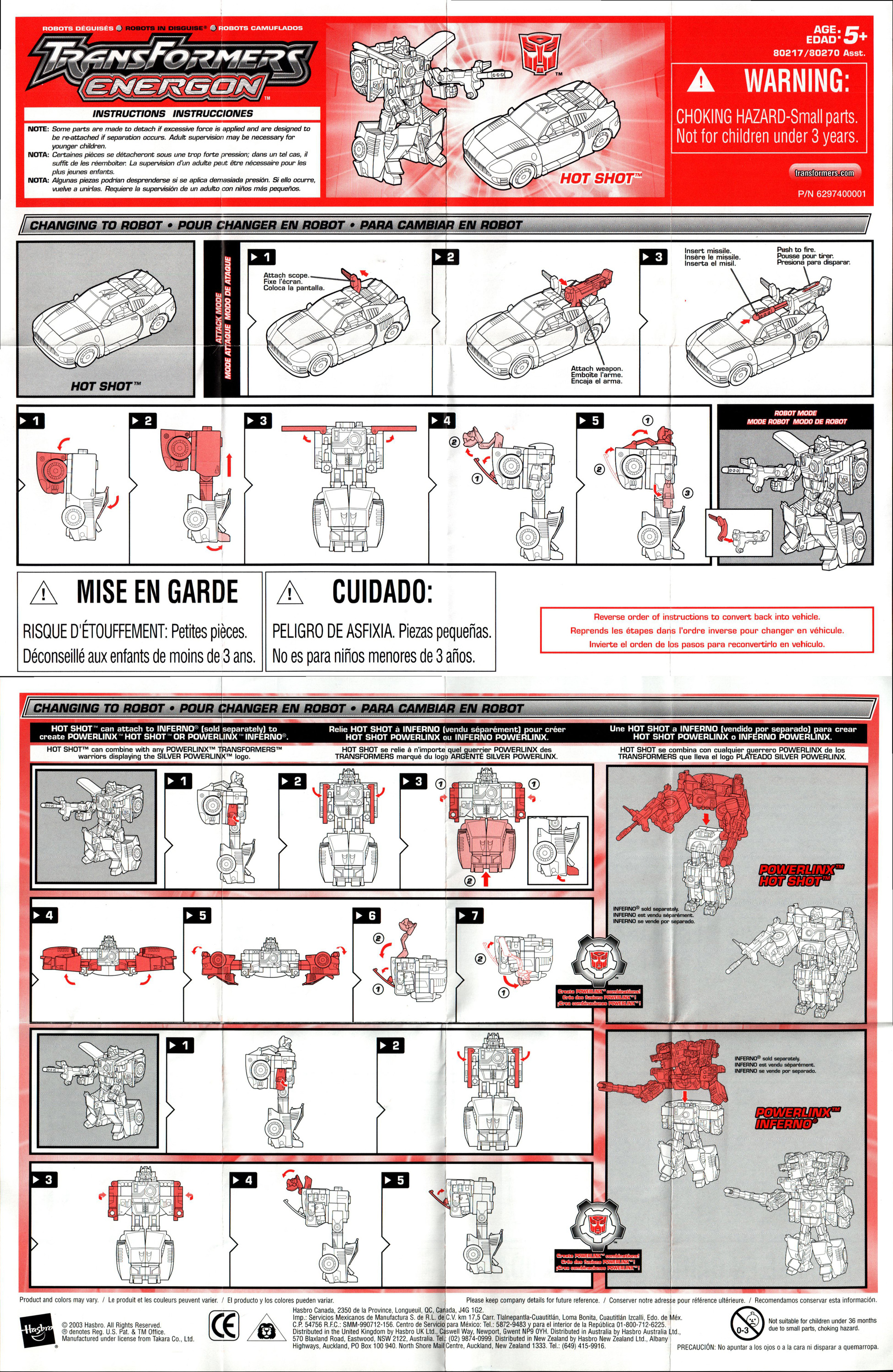 Combat Class Hot Shot (Transformers, Energon, Autobot ...