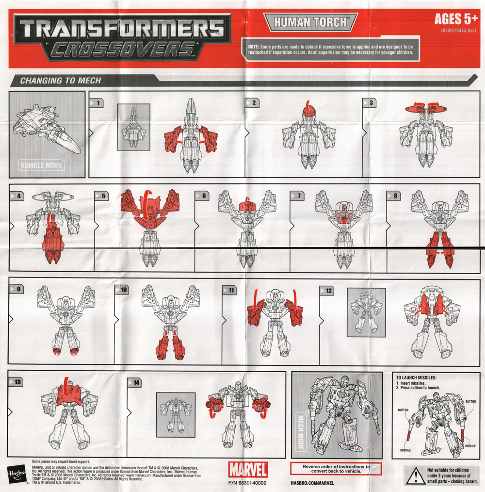 Marvel Human Torch (Transformers, Crossovers, Hero) | Transformerland ...