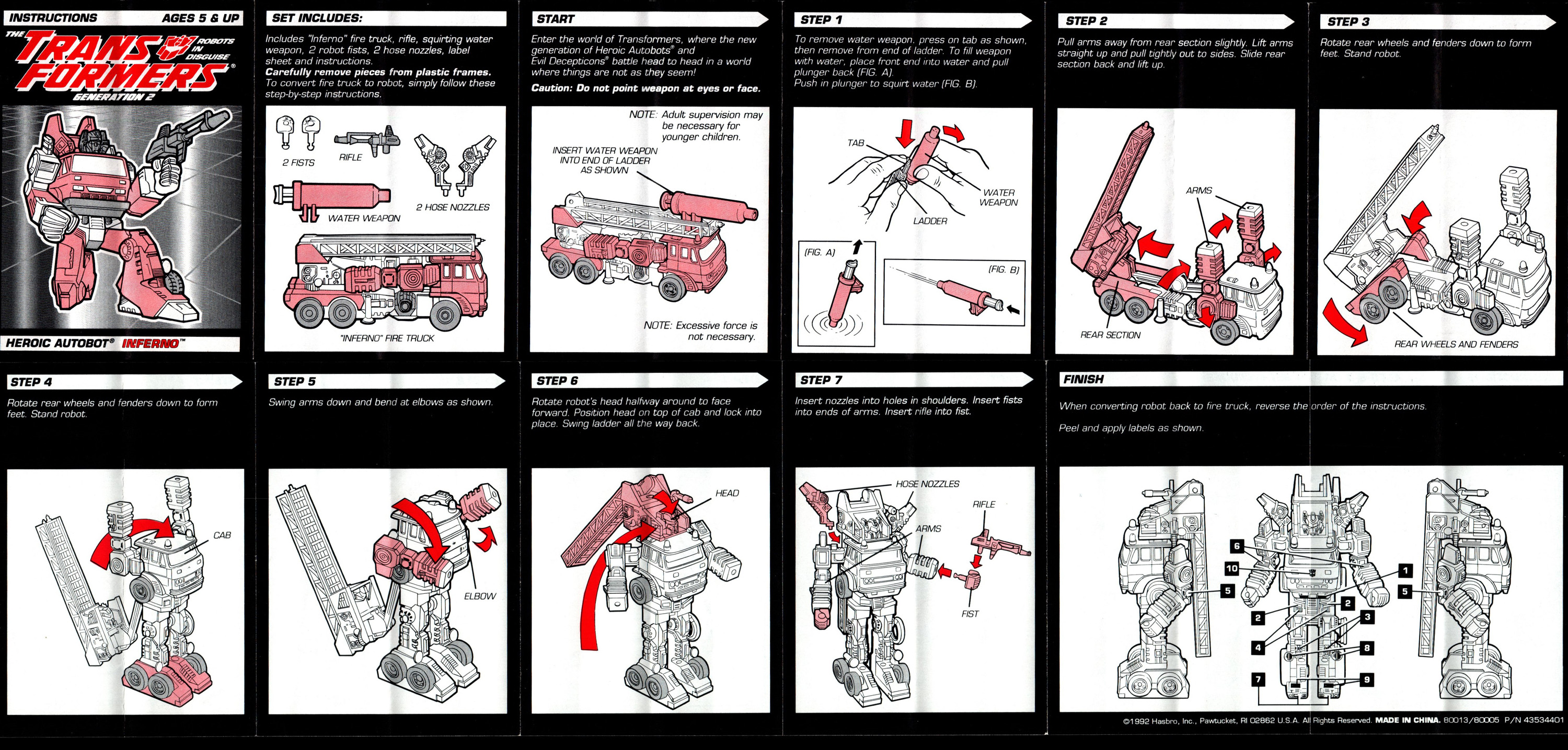 Autobot Cars Inferno (Transformers, G2, Autobot) | Transformerland.com ...