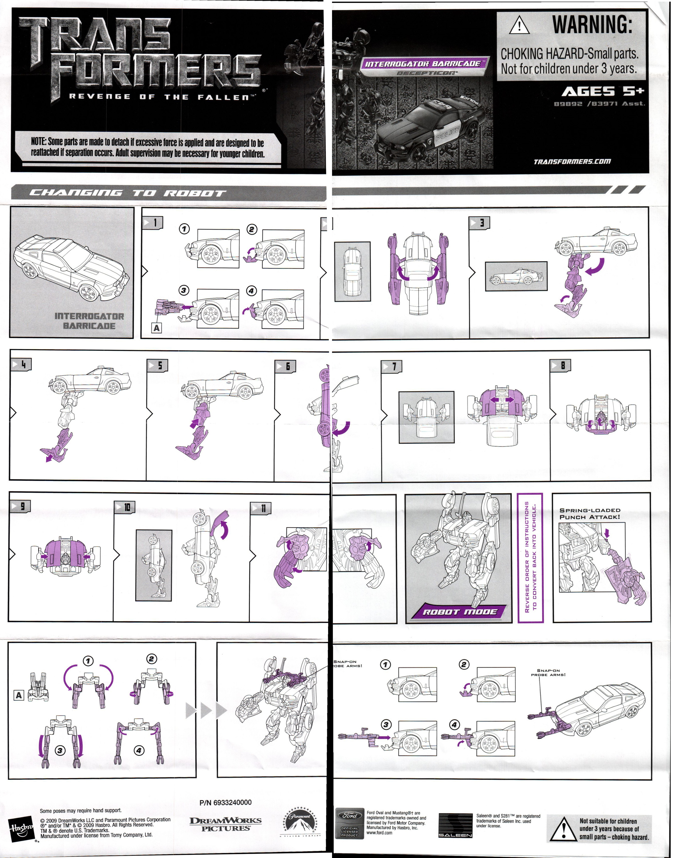 Deluxe Class Interrogator Barricade (Transformers, Movie - Revenge of ...