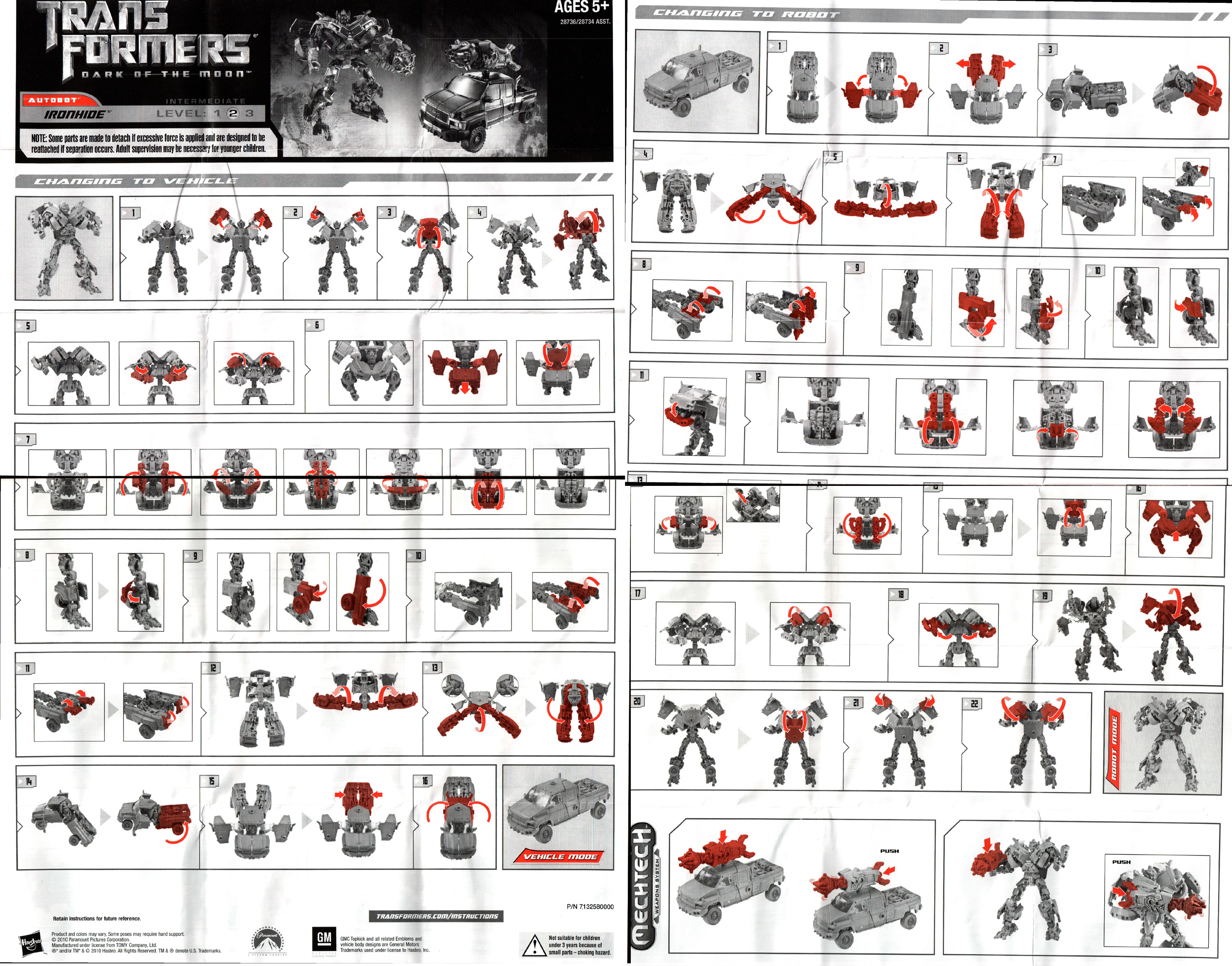 Voyager Class Ironhide (Transformers, Movie - Dark of the Moon (DOTM), Autobot ...
