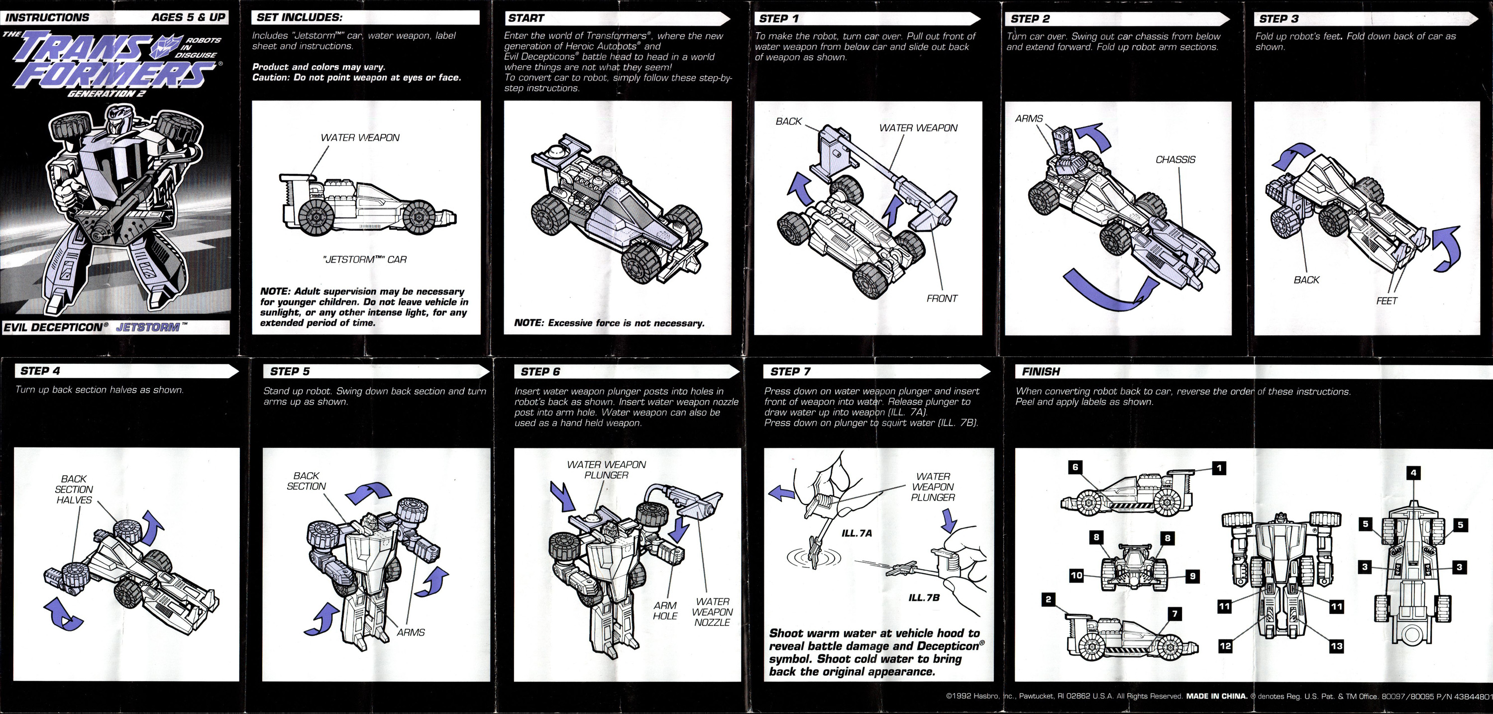 Color Changers Jetstorm (Transformers, G2, Decepticon ...