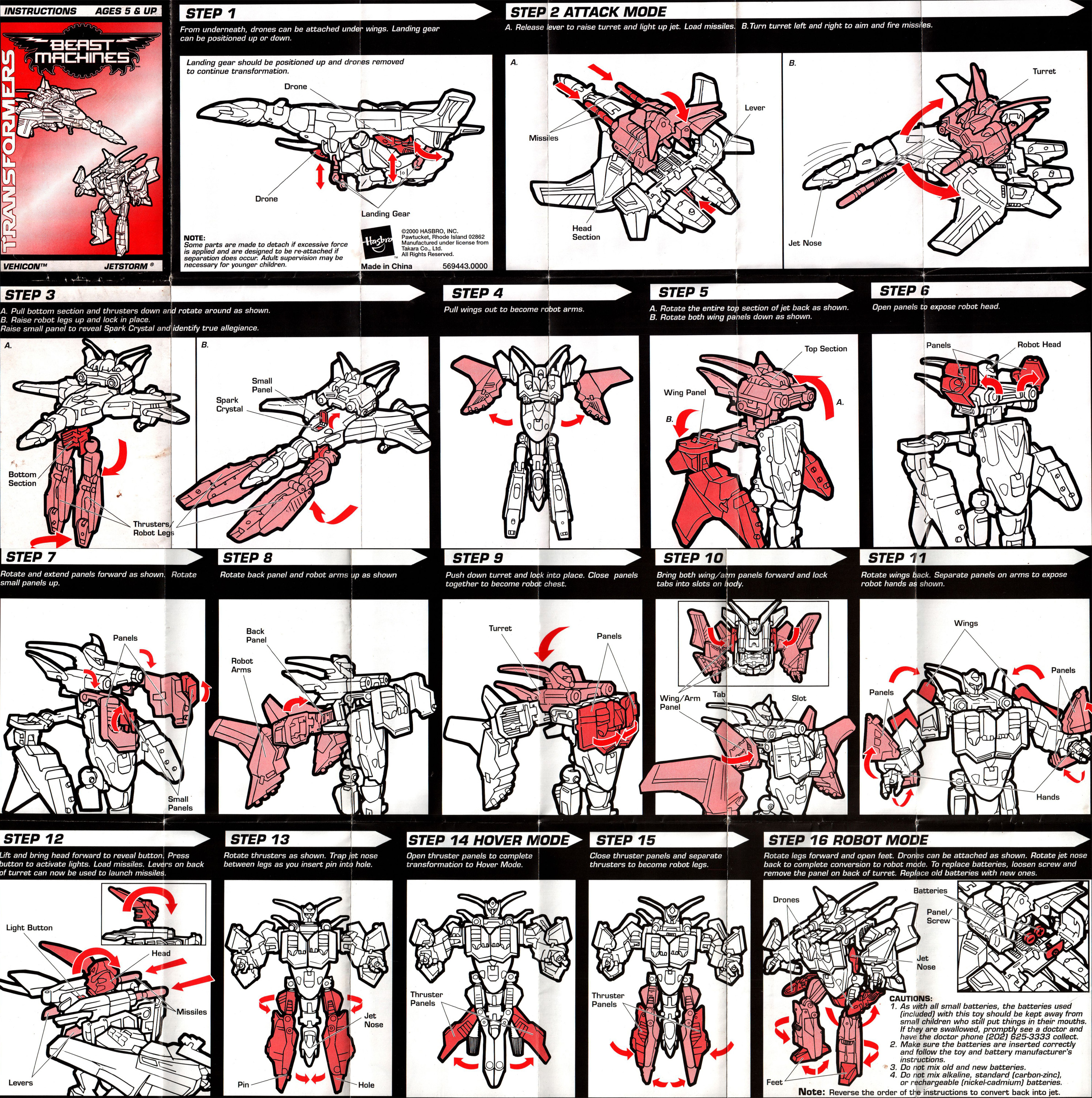 Ultra Class Jetstorm (Transformers, Beast Machines, Vehicon ...
