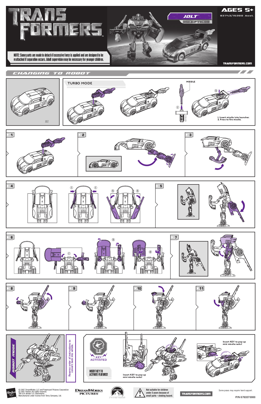 Deluxe Class Jolt (Transformers, Movie, Decepticon) | Transformerland ...