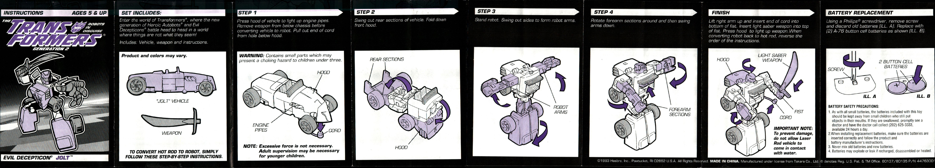 Laser Rods Jolt (Transformers, G2, Decepticon) | Transformerland.com ...