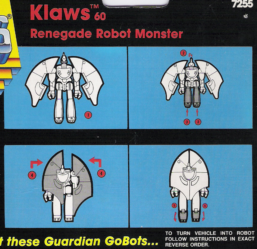 Regular Klaws (60) (GoBots, Tonka GoBots, Renegade) | Transformerland ...