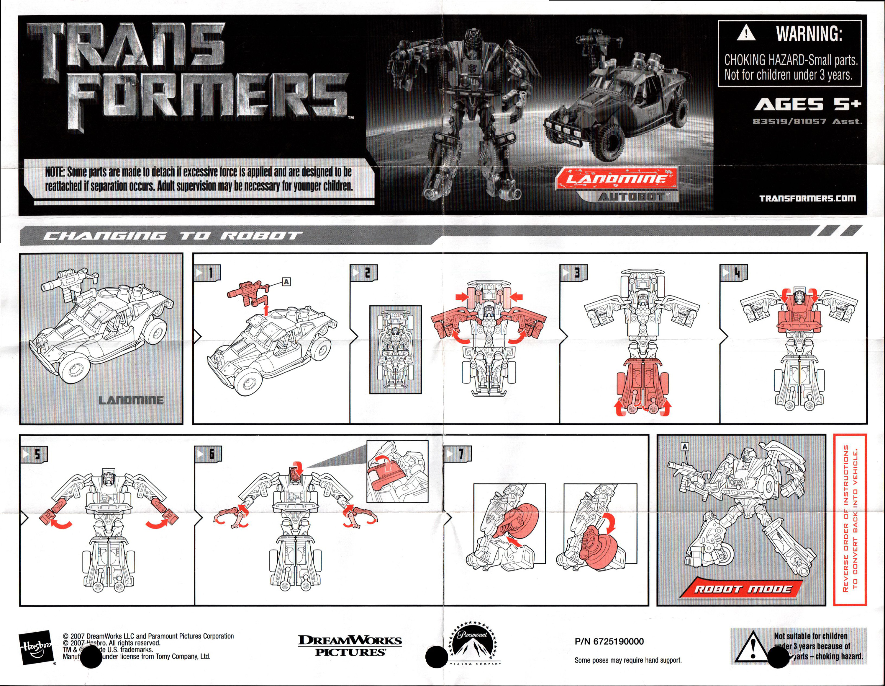 Deluxe Class Landmine (Transformers, Movie, Autobot) | Transformerland ...