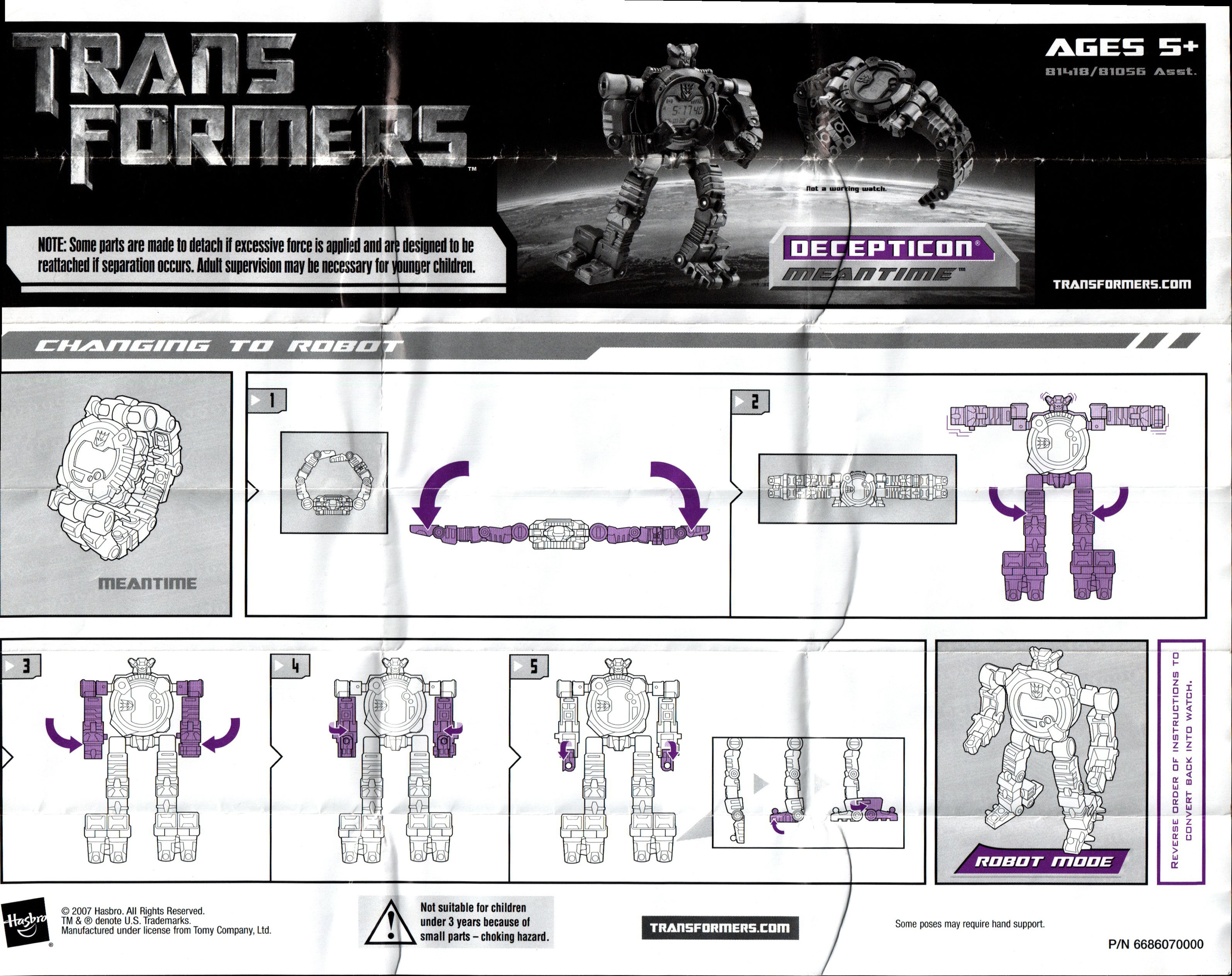Real Gear Robots Meantime (Transformers, Movie, Decepticon ...