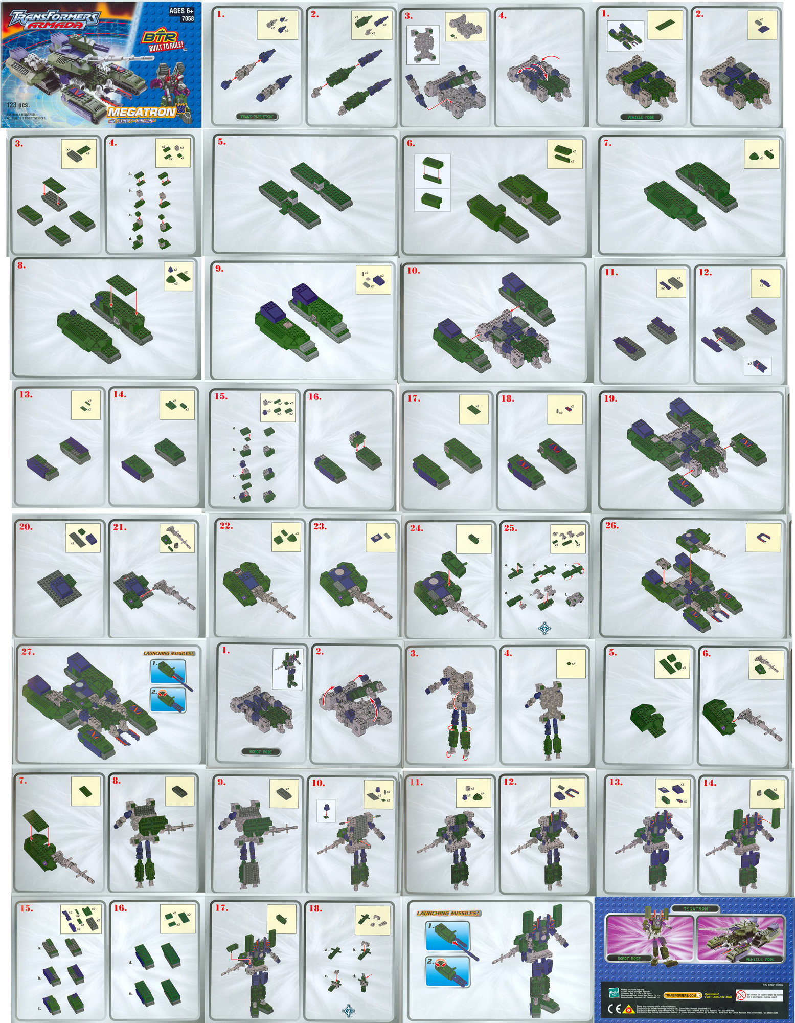 Construction Sets Megatron with Leader-1 (Transformers, Built to Rule ...