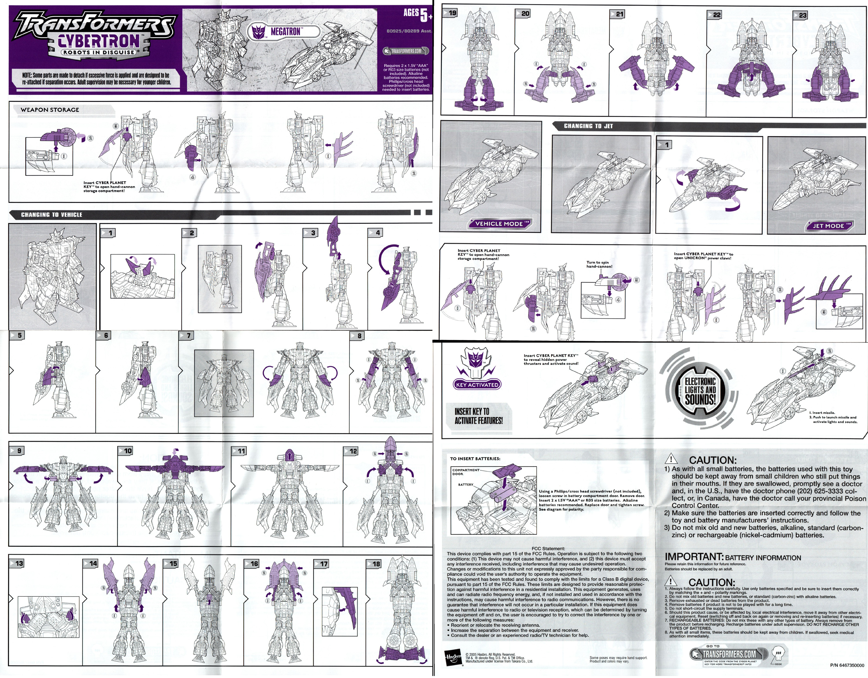 Leader Class Megatron (lh7d) (Transformers, Cybertron, Decepticon ...