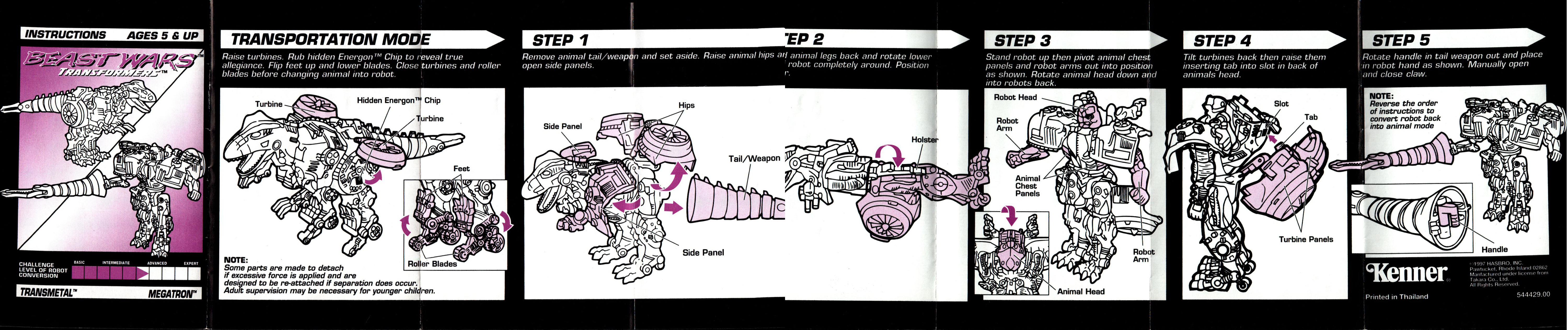 Mega Class Megatron (Transformers, Beast Wars, Predacon ...