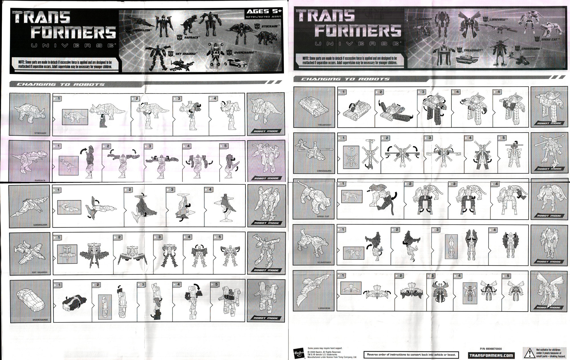 Gift Sets Mini-Con Class 10 Pack (Transformers, Universe 2, Autobot vs ...