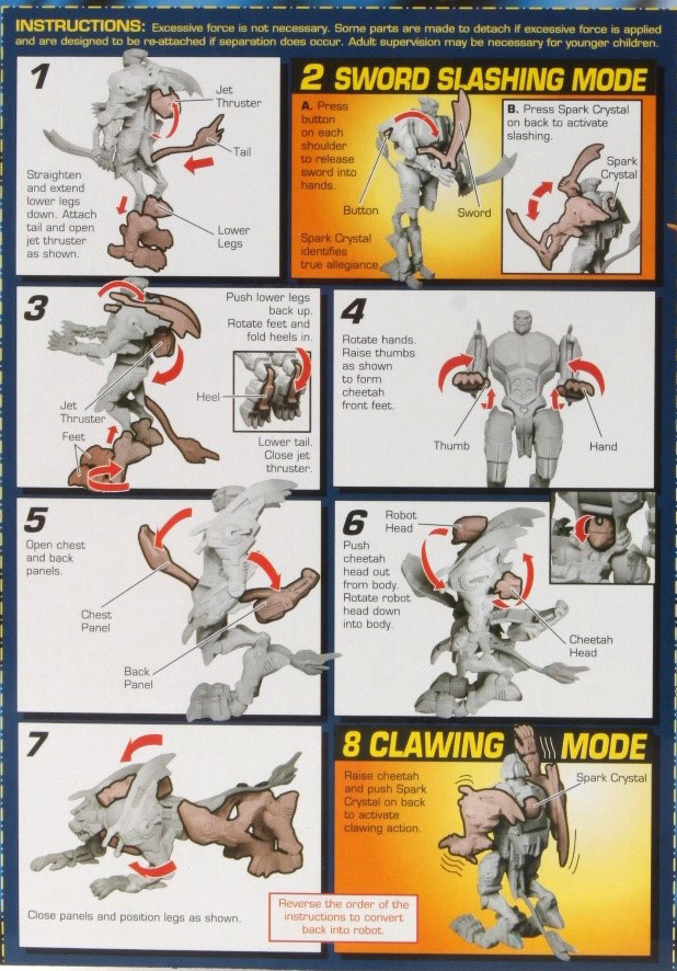 Deluxe Class Night Slash Cheetor (Transformers, Beast Machines, Maximal ...