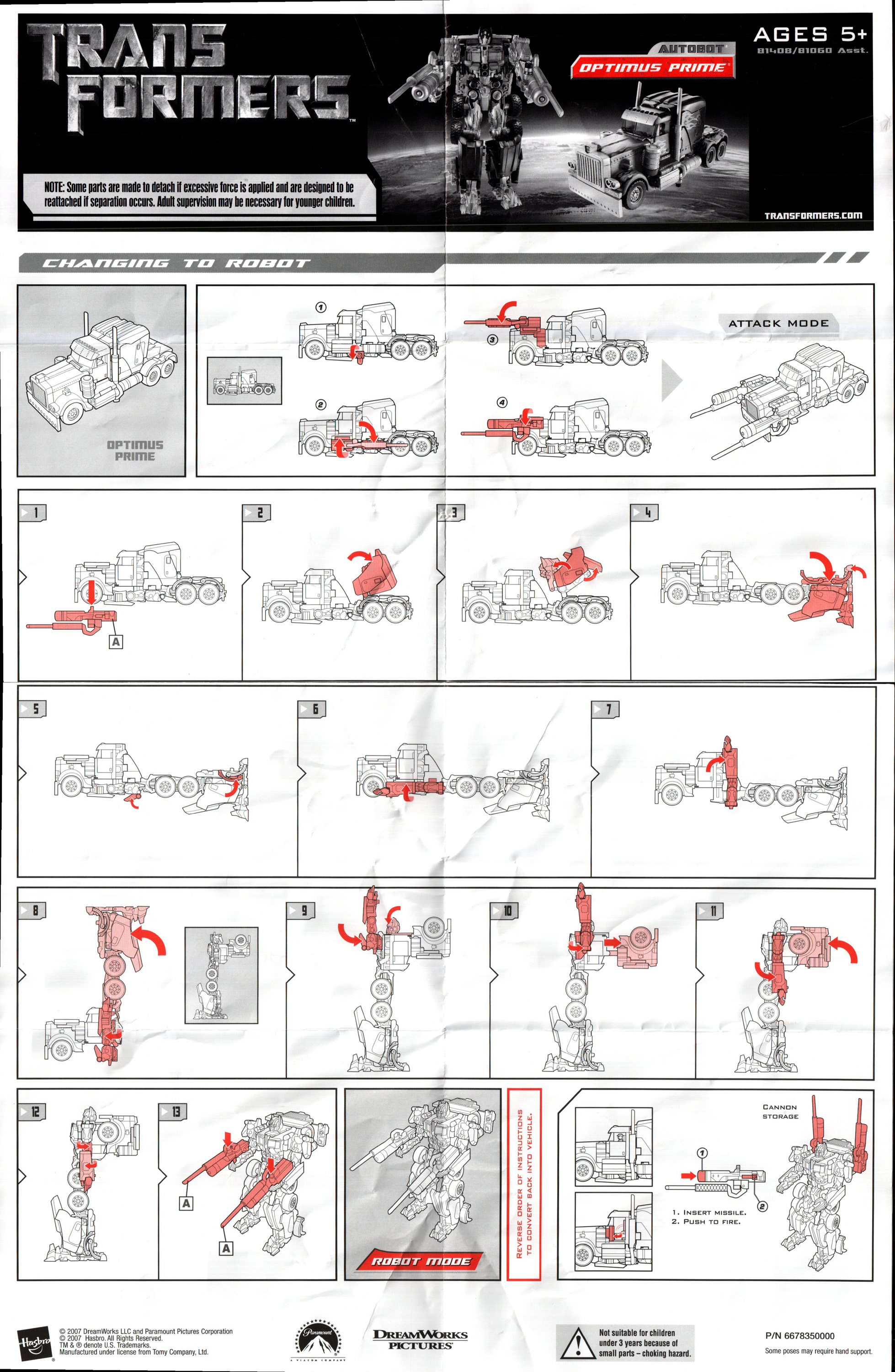 Voyager Class Optimus Prime (Transformers, Movie, Autobot ...