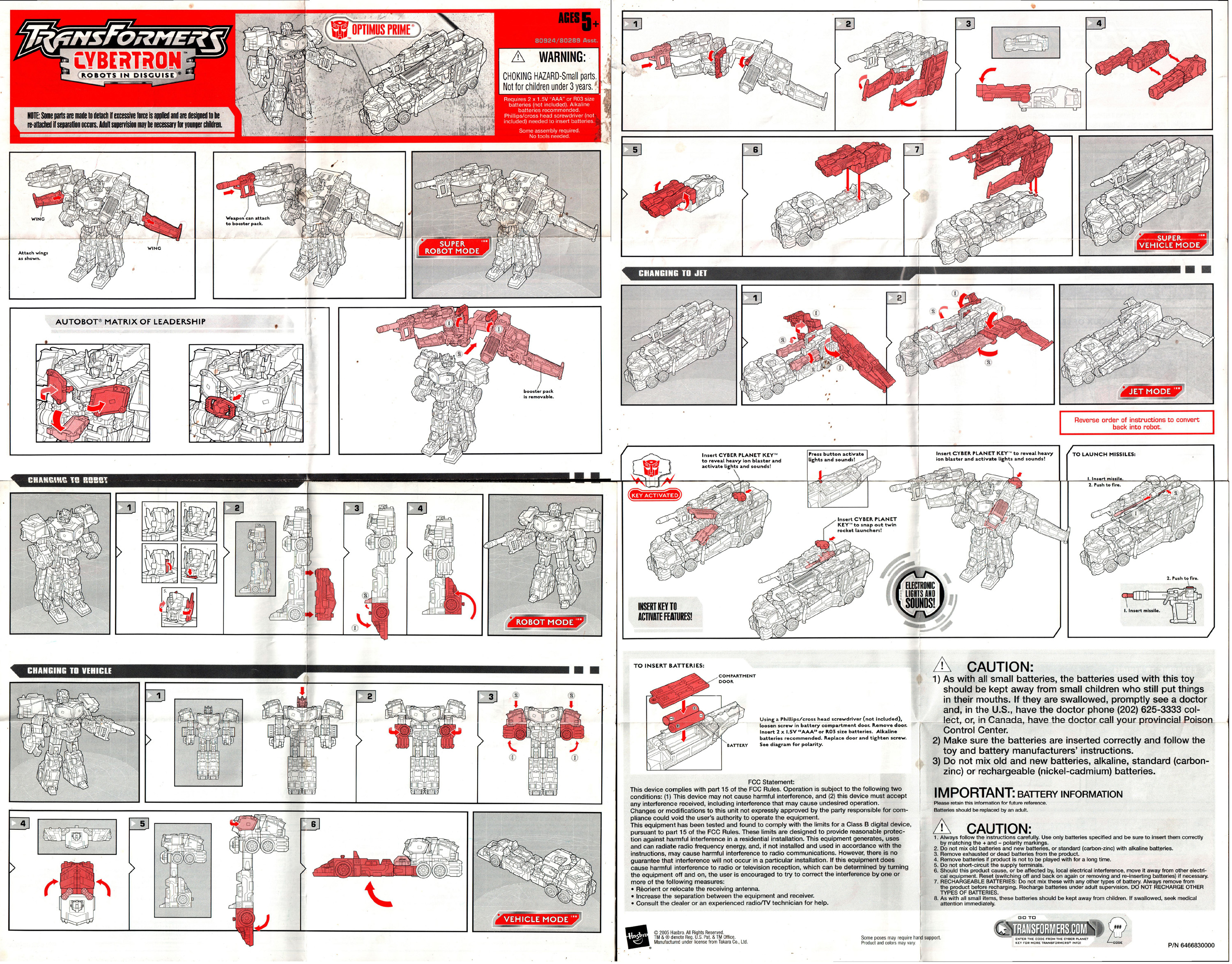 Leader Class Optimus Prime (l8p3) (Transformers, Cybertron, Autobot ...