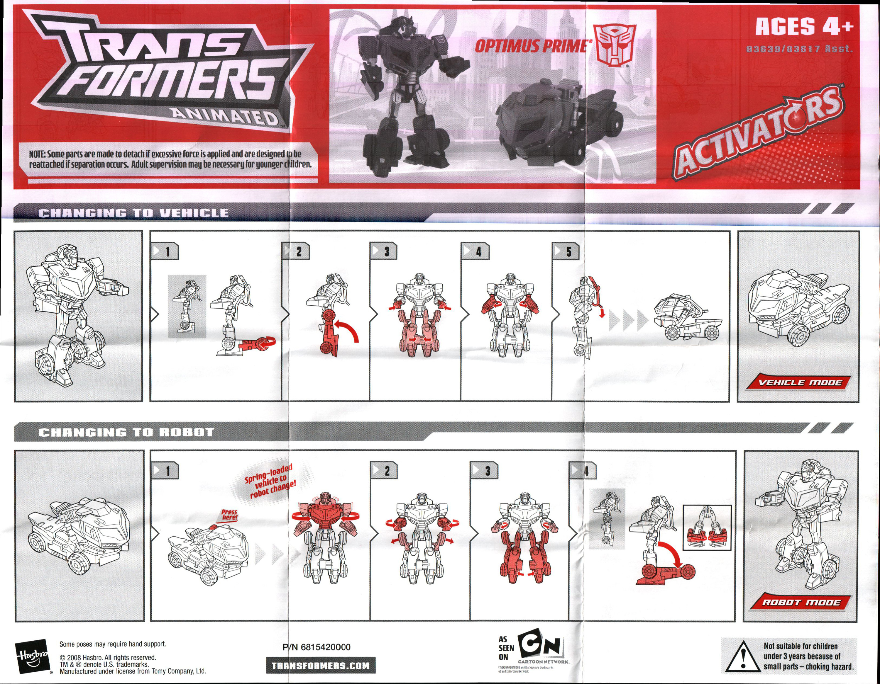 Activators Optimus Prime (Transformers, Animated, Autobot ...