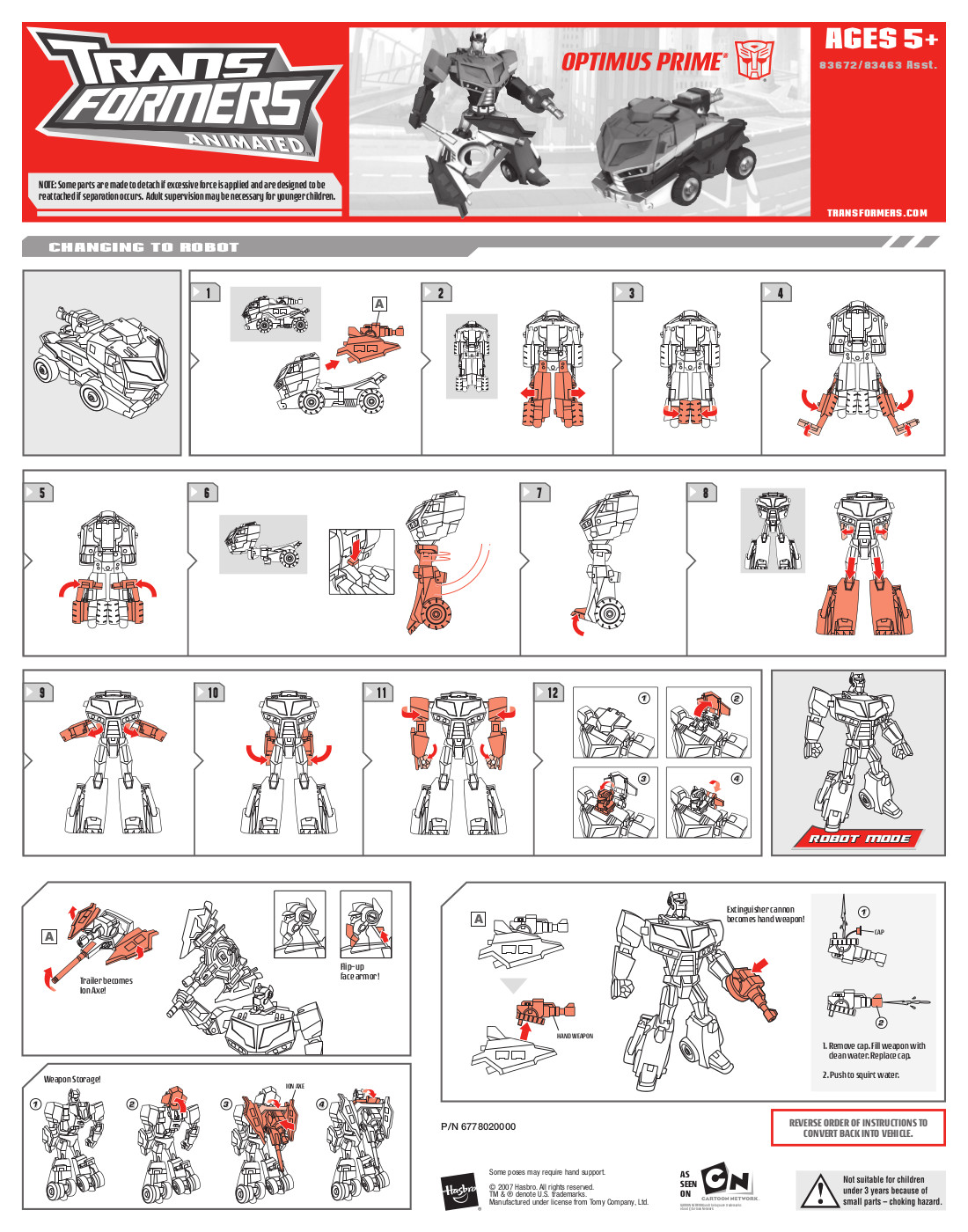 Voyager Class Optimus Prime (Transformers, Animated, Autobot ...