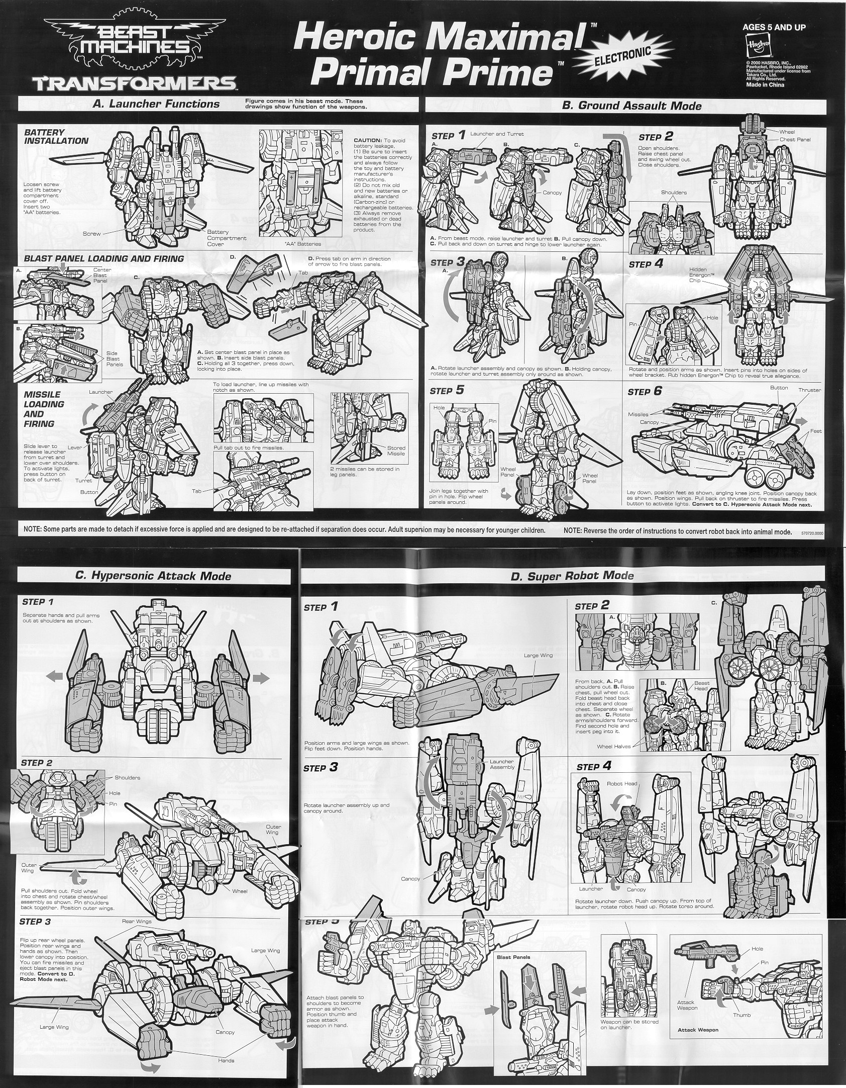 Supreme Class Primal Prime (Transformers, Beast Machines, Maximal ...