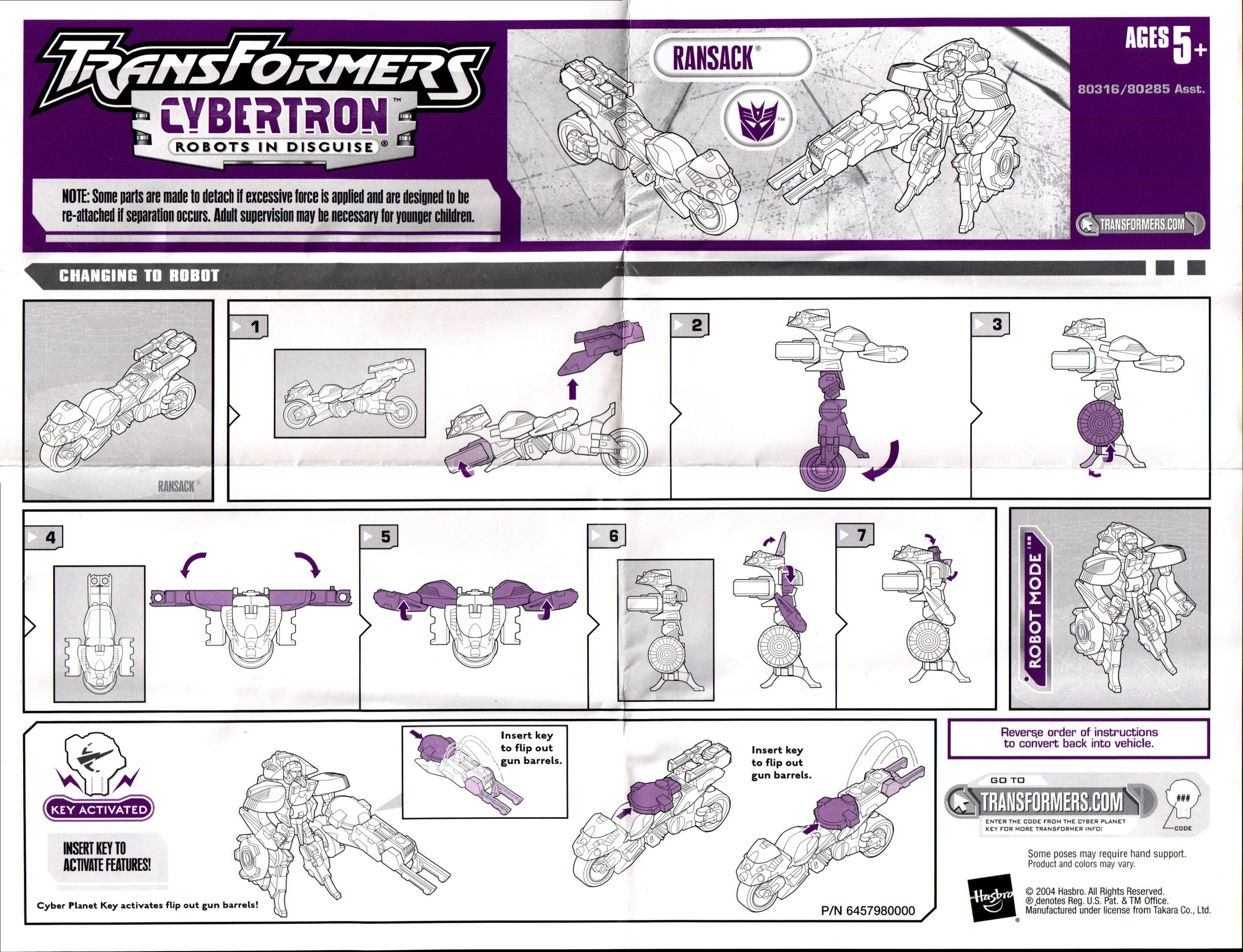 Scout Class Ransack (sc92) (Transformers, Cybertron, Decepticon ...