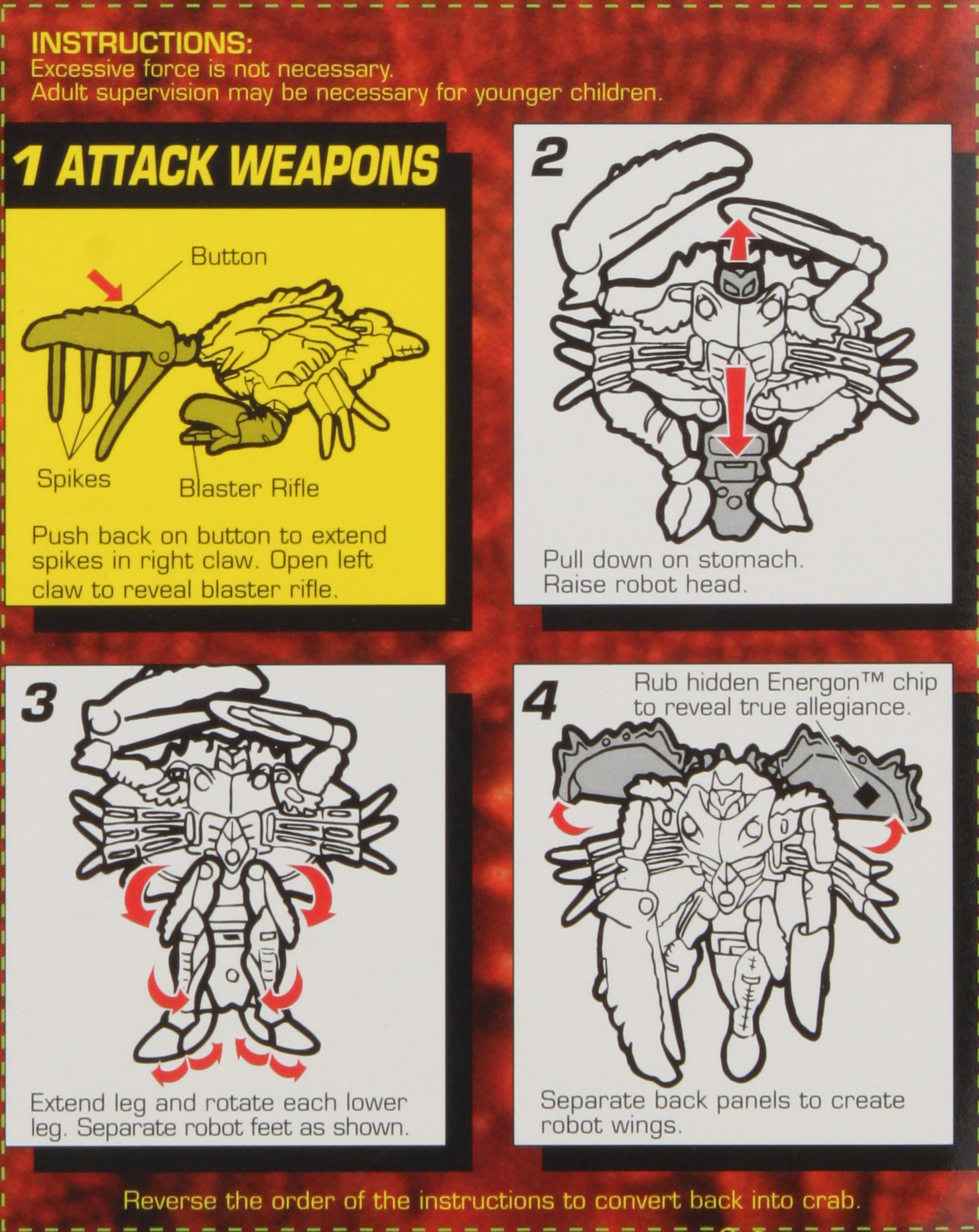 Video Pack-Ins Razorclaw (Transformers, Beast Wars, Predacon ...