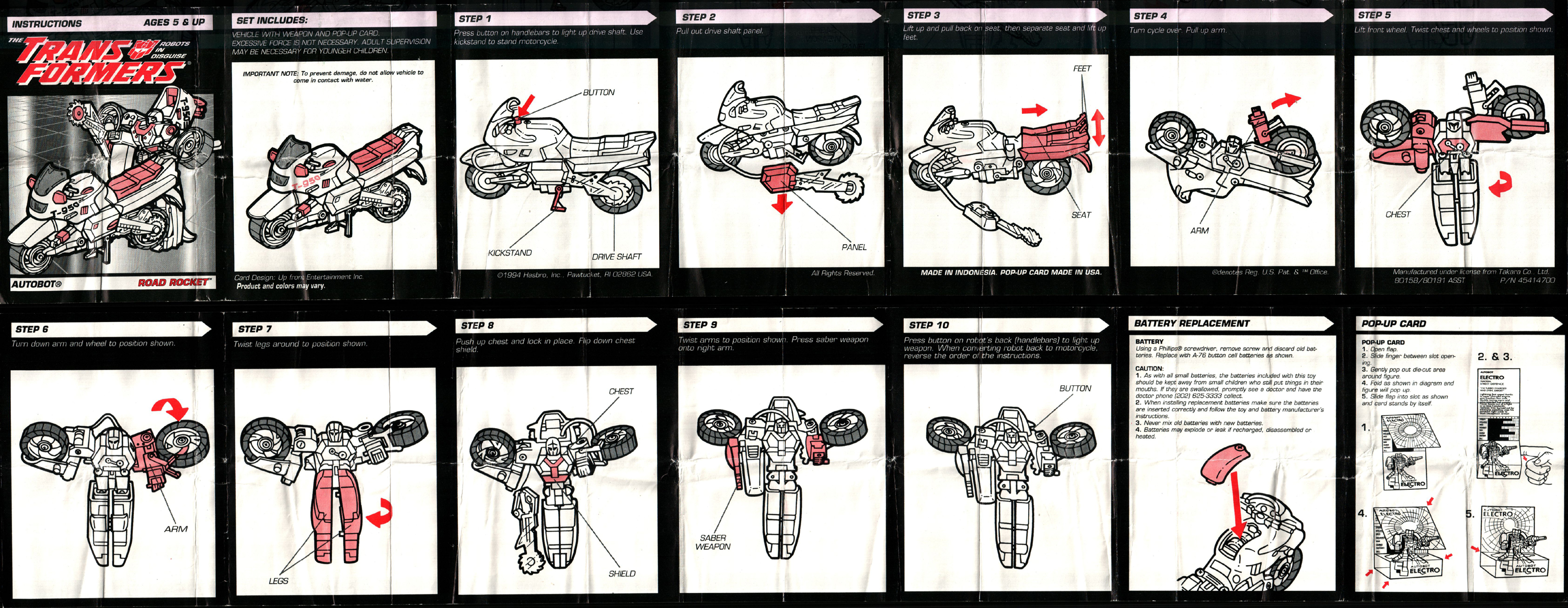 Laser Cycles Road Rocket (Transformers, G2, Autobot) | Transformerland ...