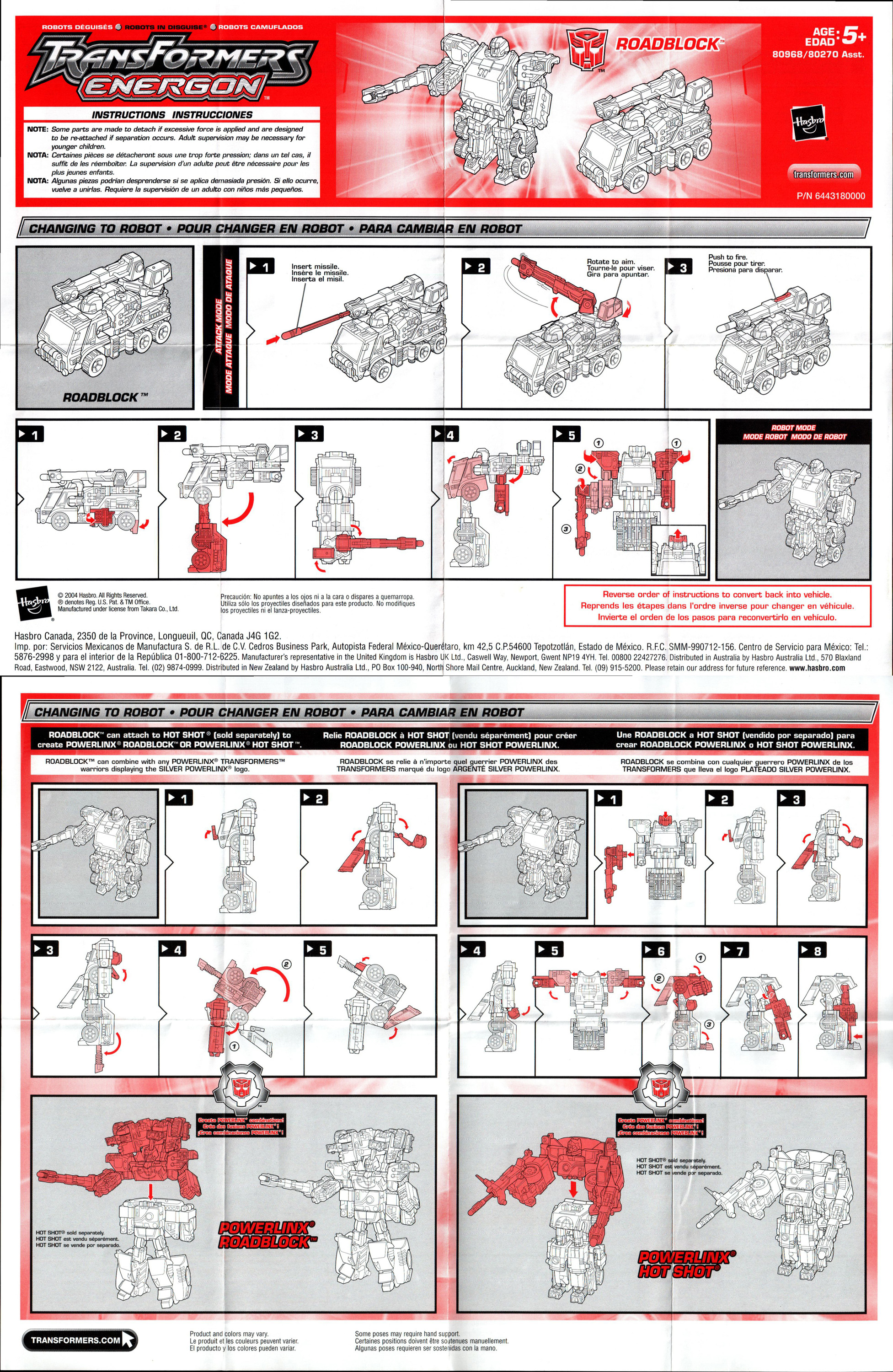 Combat Class Roadblock (Transformers, Energon, Autobot ...